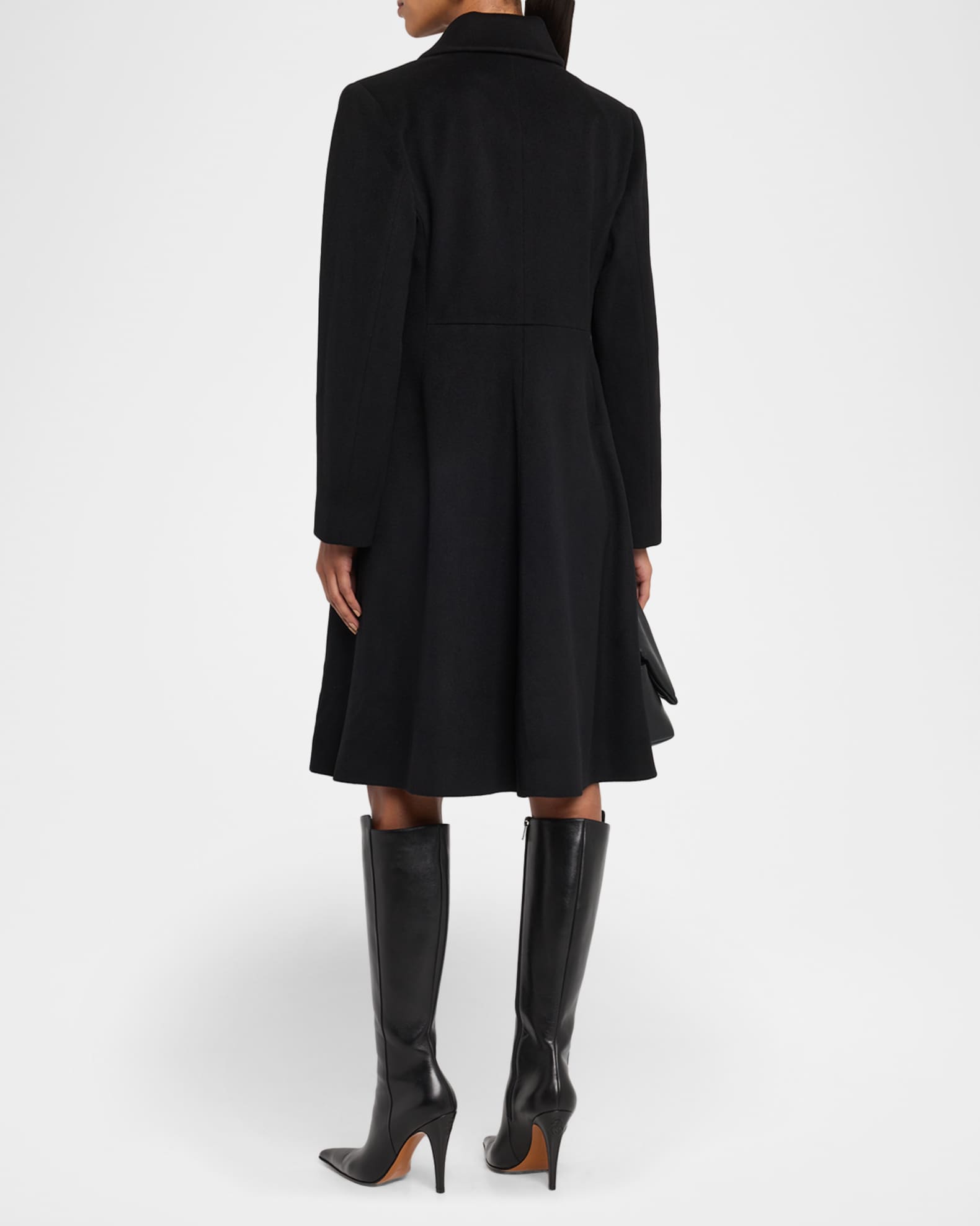 Fleurette Sofia Wool Fit-and-Flare Coat | Neiman Marcus