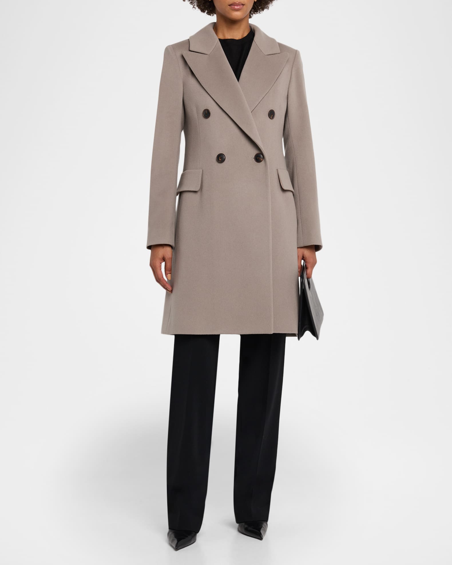 Fleurette Kaia Double-Breasted Italian Wool Jacket | Neiman Marcus