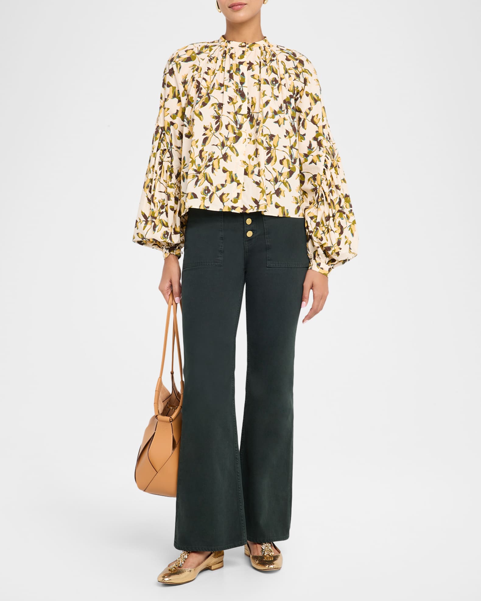 Ulla Johnson Rowena Long-Sleeve Blouse | Neiman Marcus