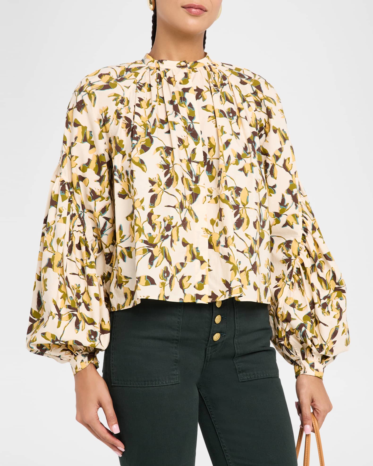 Ulla Johnson Rowena Long-Sleeve Blouse | Neiman Marcus