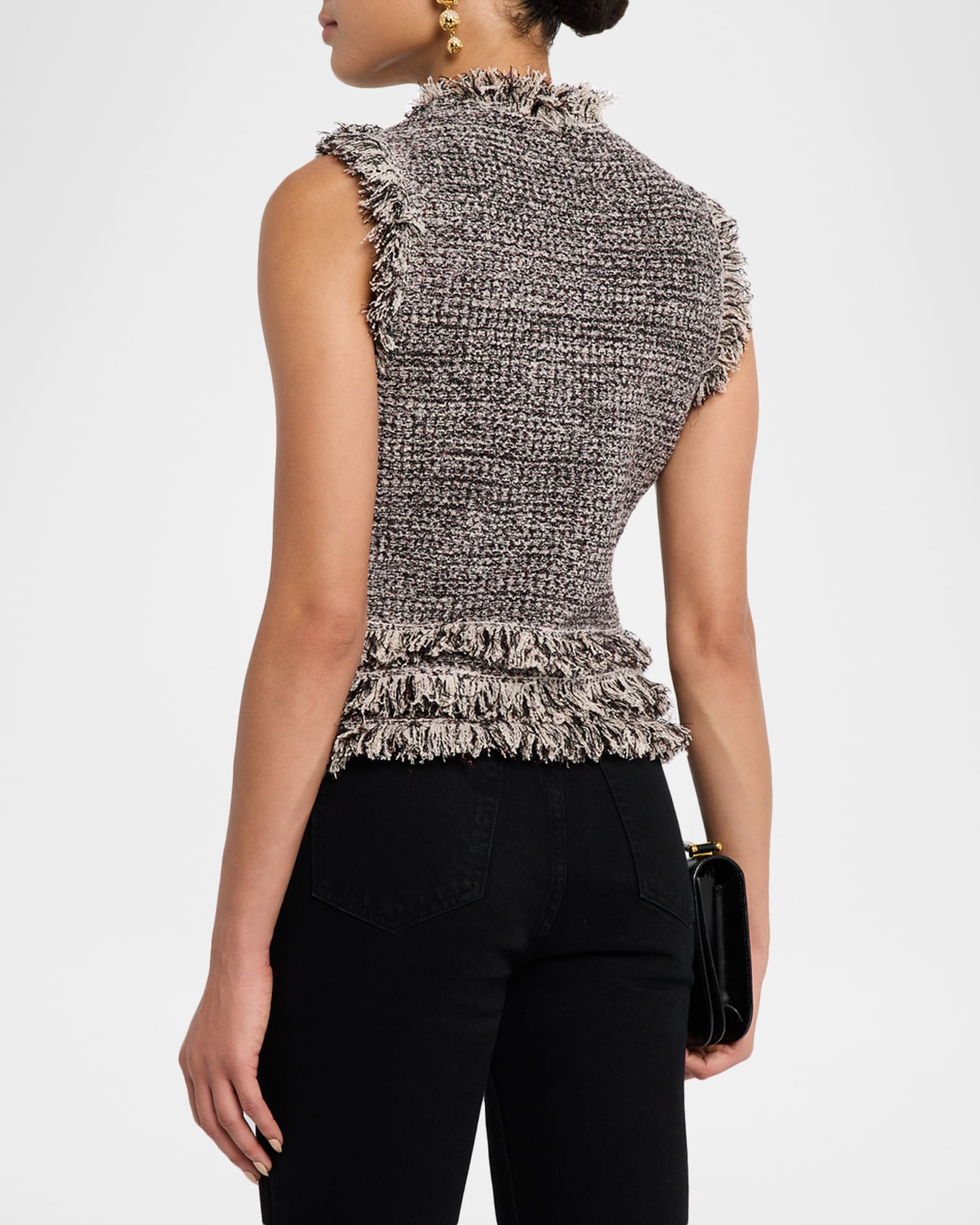 Ulla Johnson Kassi Knit Tweed Top | Neiman Marcus