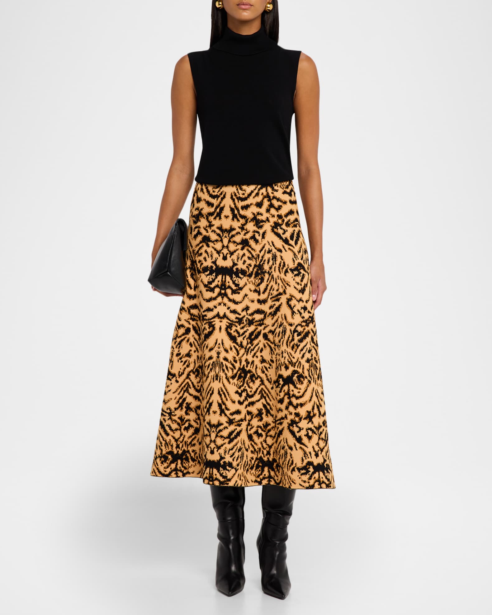 Ulla Johnson Lani Jacquard Knit Skirt | Neiman Marcus