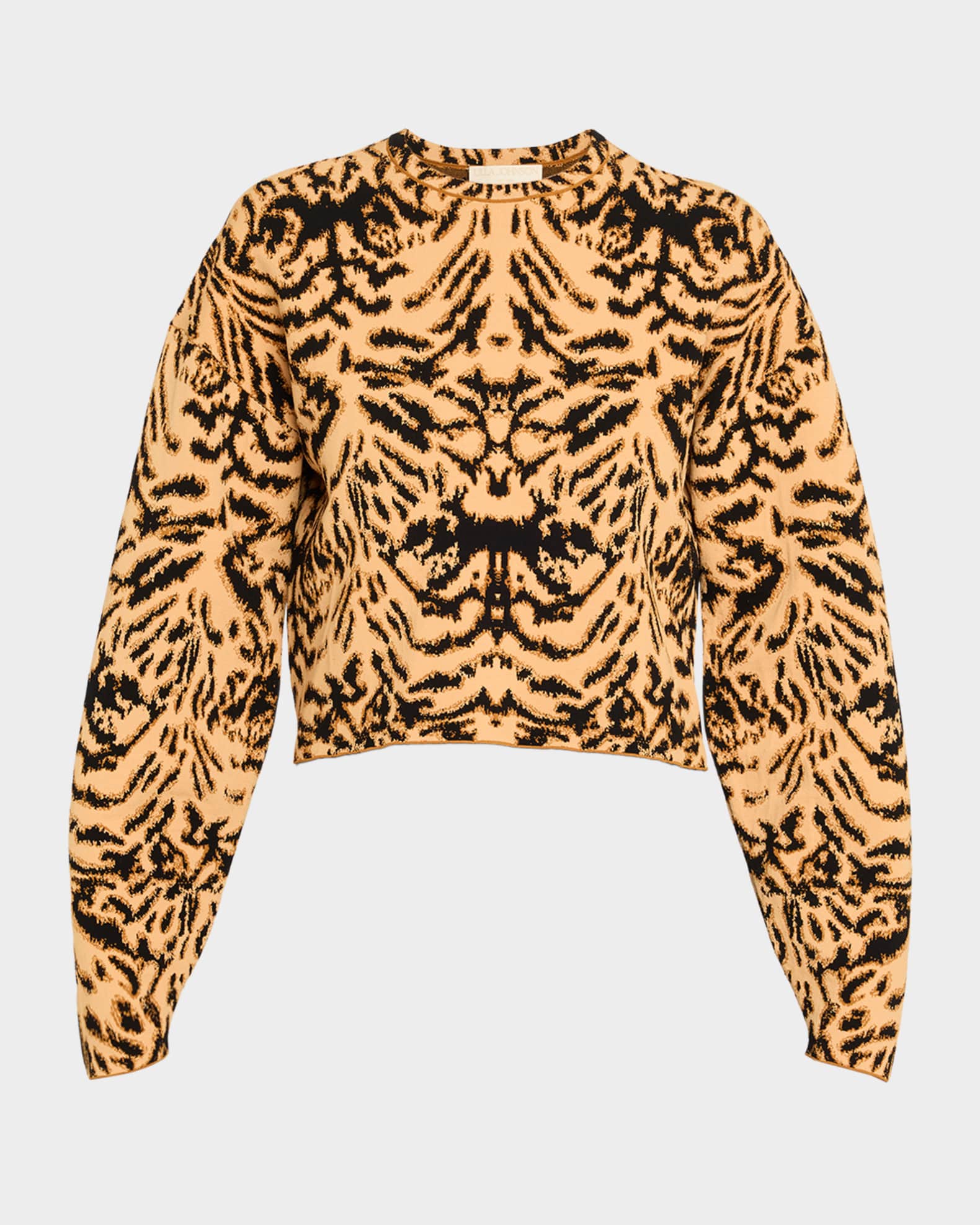 Ulla Johnson Cade Printed Jacquard Knit Pullover | Neiman Marcus