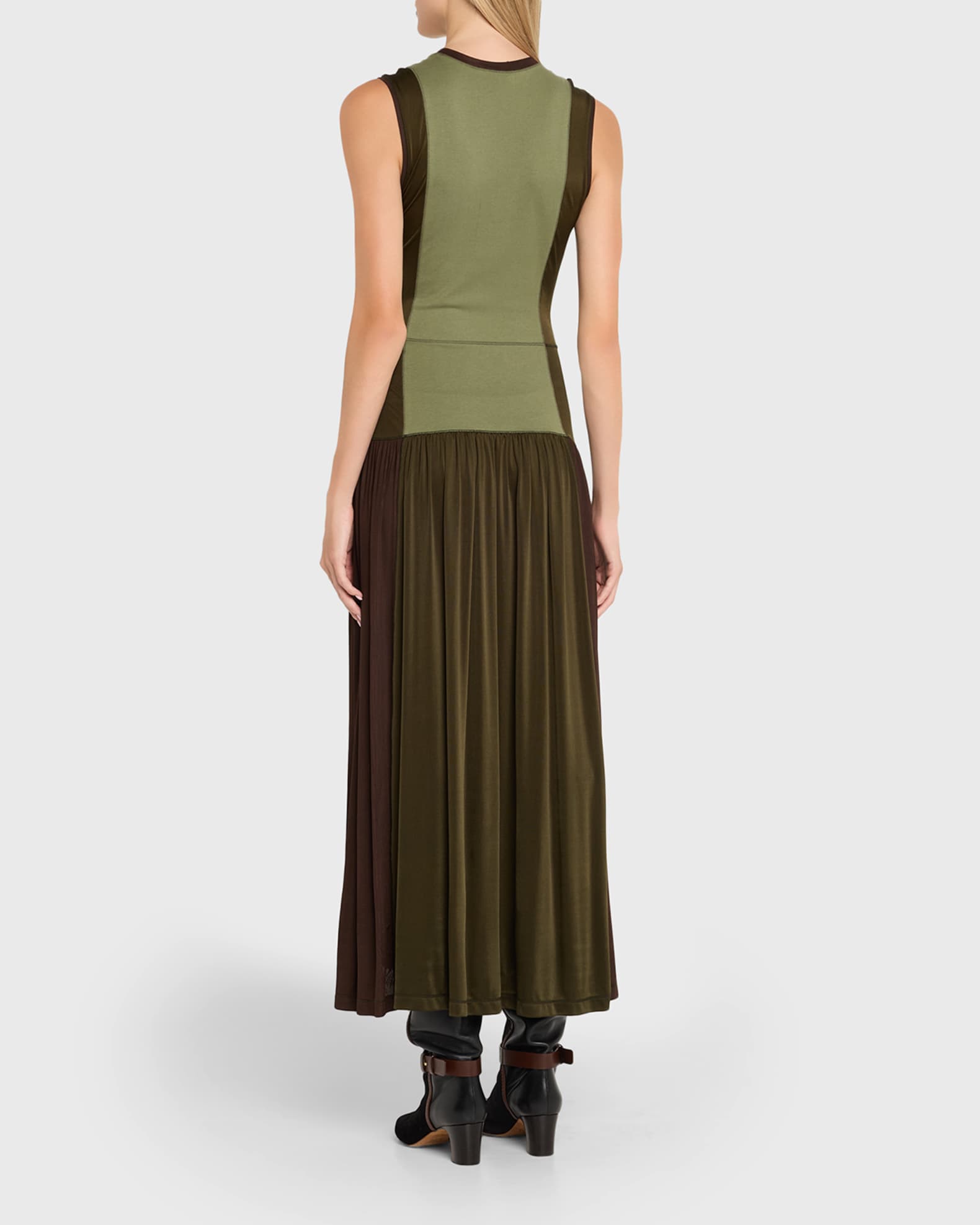 Ulla Johnson Amaliya Sleeveless Color Block Dress | Neiman Marcus
