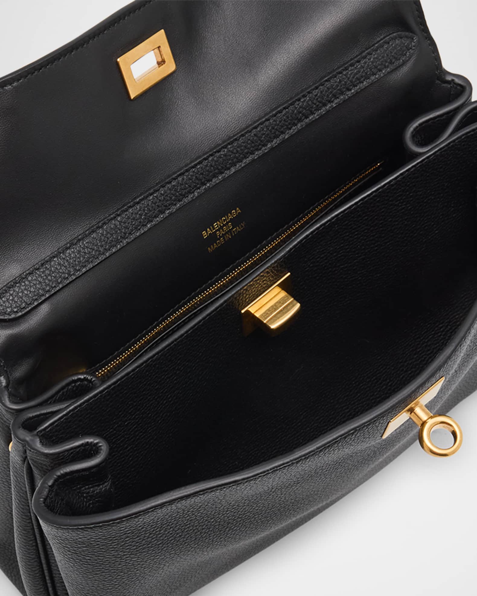 Balenciaga Rodeo Small Grained Leather Bag | Neiman Marcus