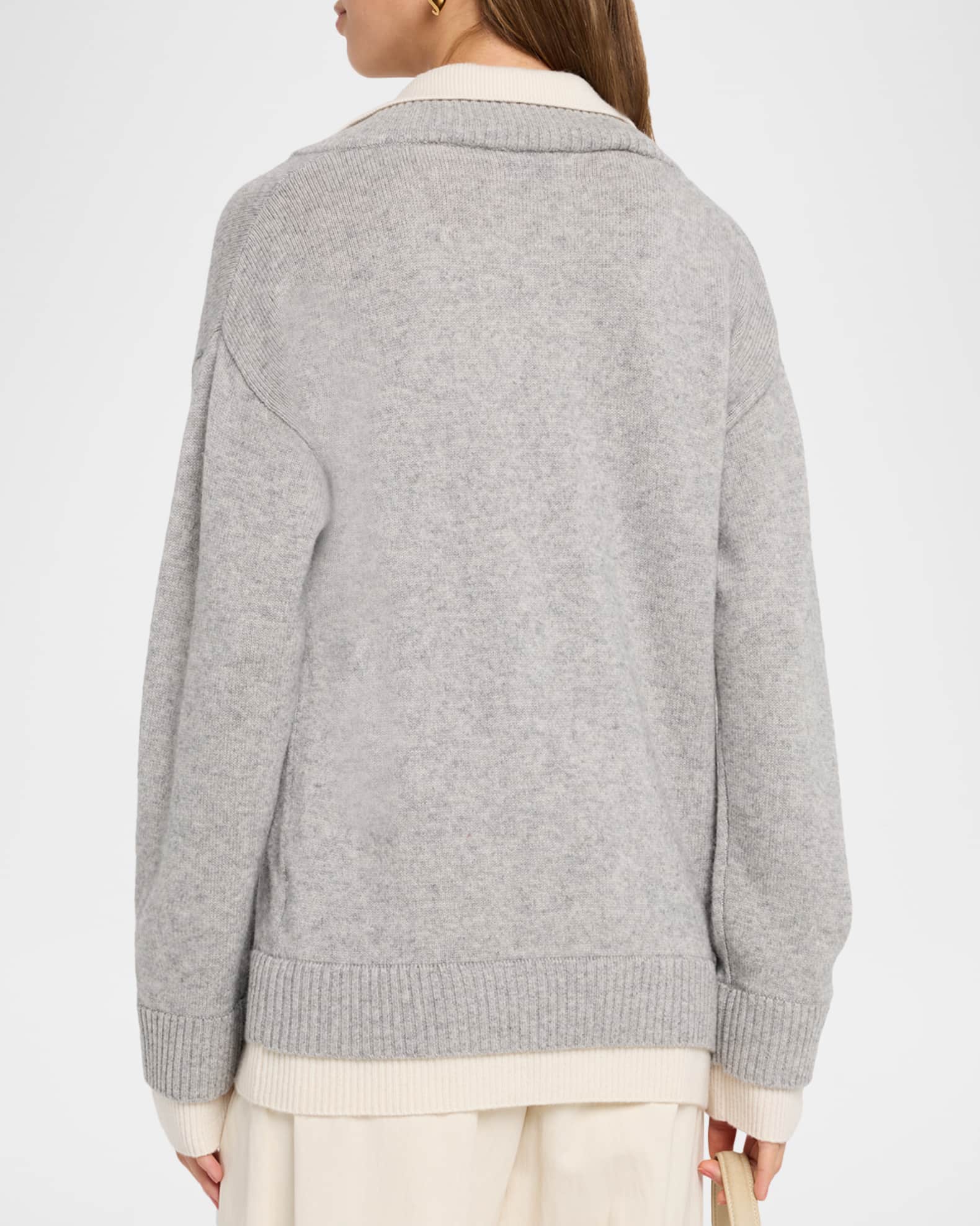 Naadam Premium Cashmino Two-Tone Sweater Set | Neiman Marcus