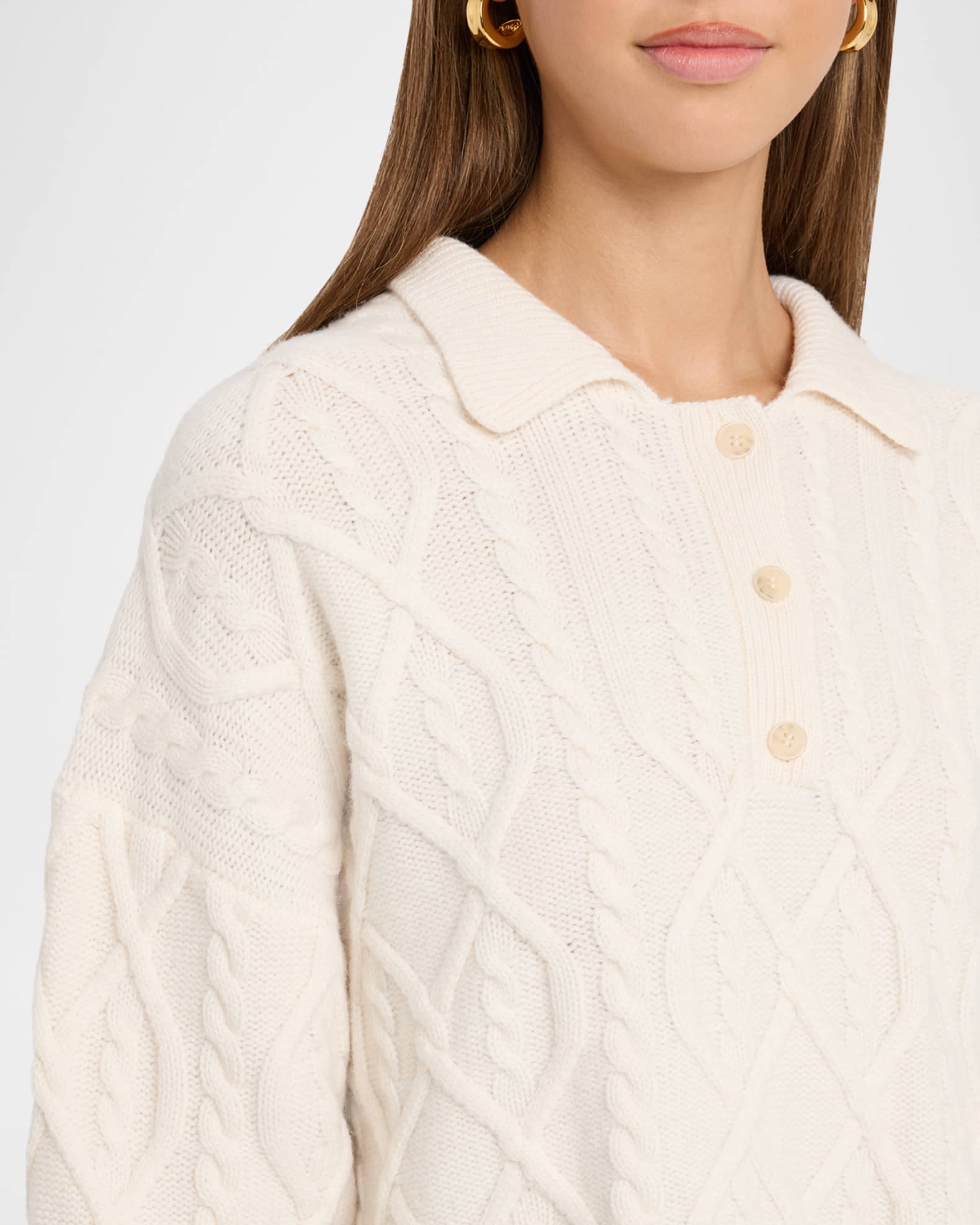 Naadam Ultra Luxe Cable-Knit Sweater | Neiman Marcus
