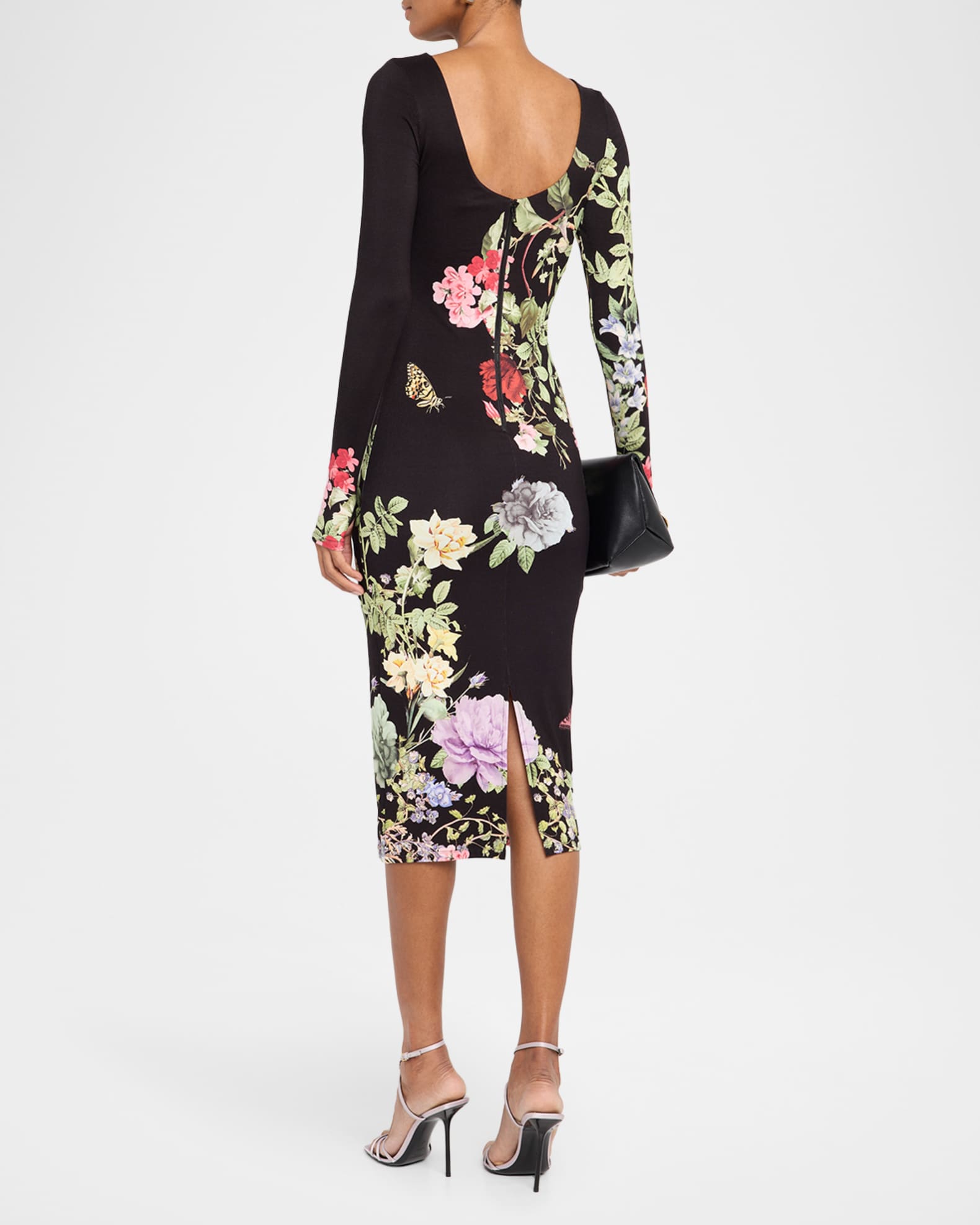 Alice + Olivia Delora Scoop-Neck Ankle Dress | Neiman Marcus