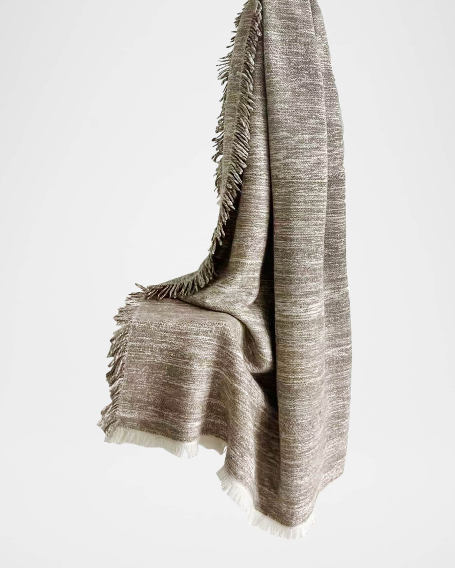Sand River Tibetan Pulu Cashmere Throw | Neiman Marcus