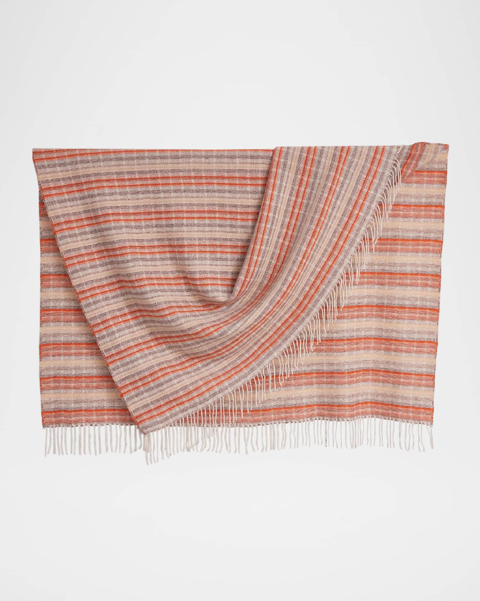 Sand River Tibetan Cashmere Tasseled Throw | Neiman Marcus