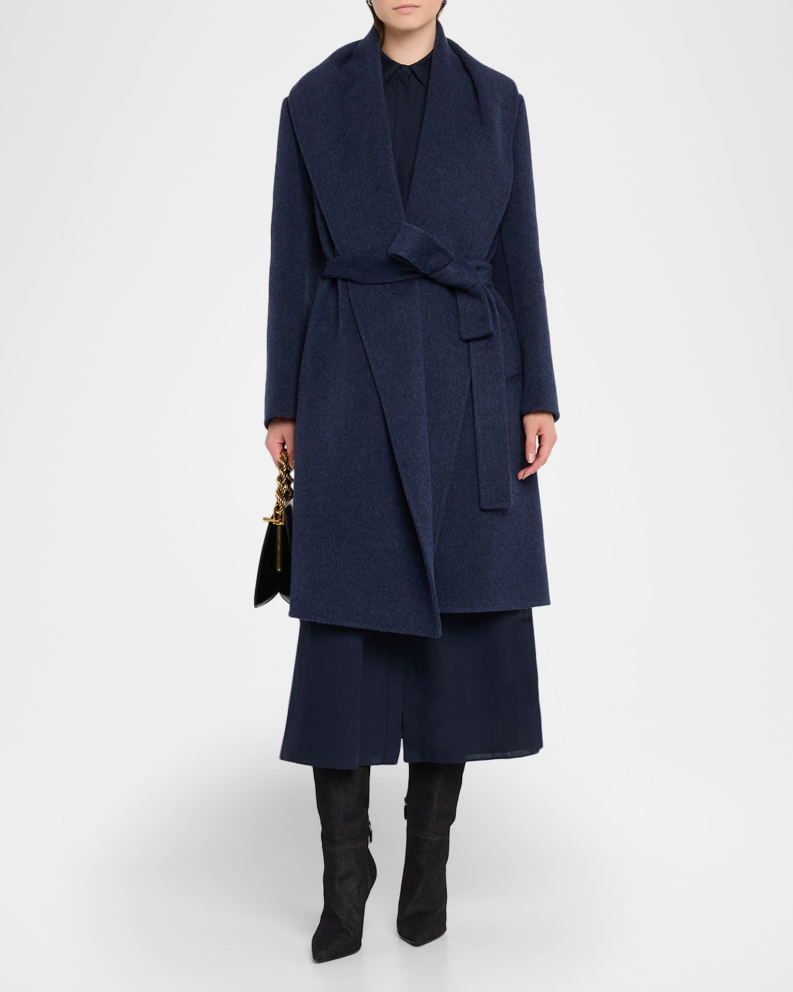 Kobi Halperin Yael Shawl-Collar Wrap Coat | Neiman Marcus