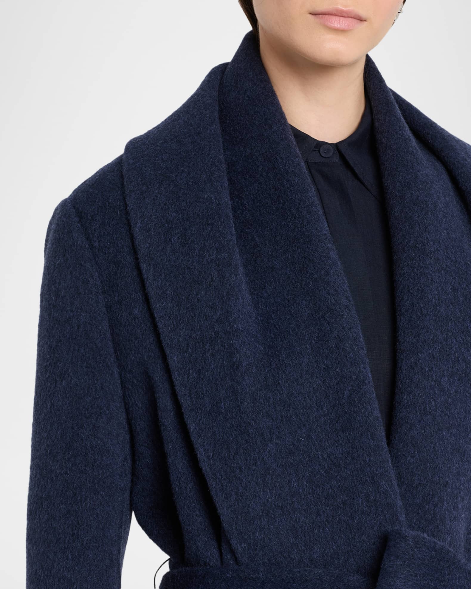 Kobi Halperin Yael Shawl-Collar Wrap Coat | Neiman Marcus