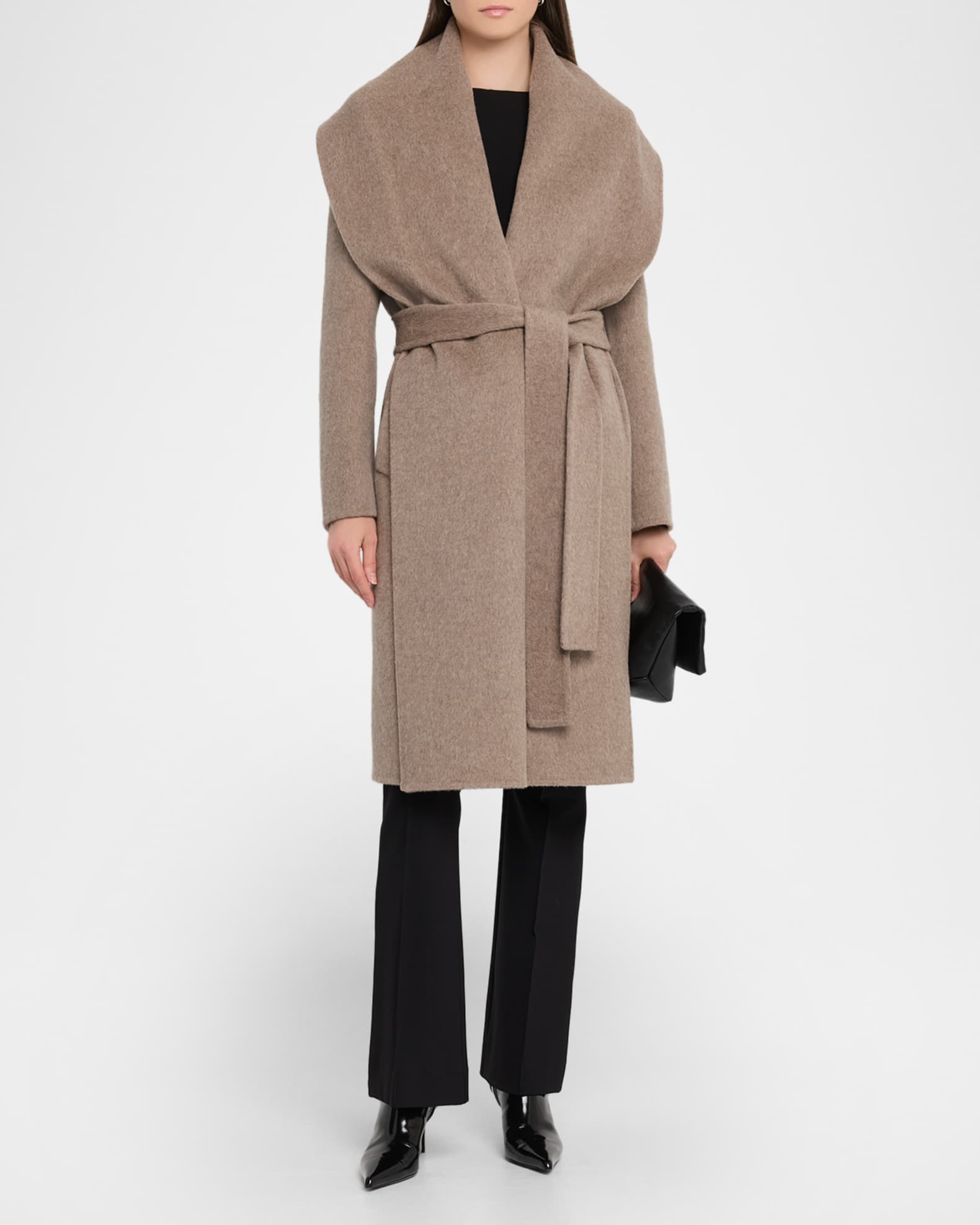 Kobi Halperin Yael Shawl-Collar Wrap Coat | Neiman Marcus