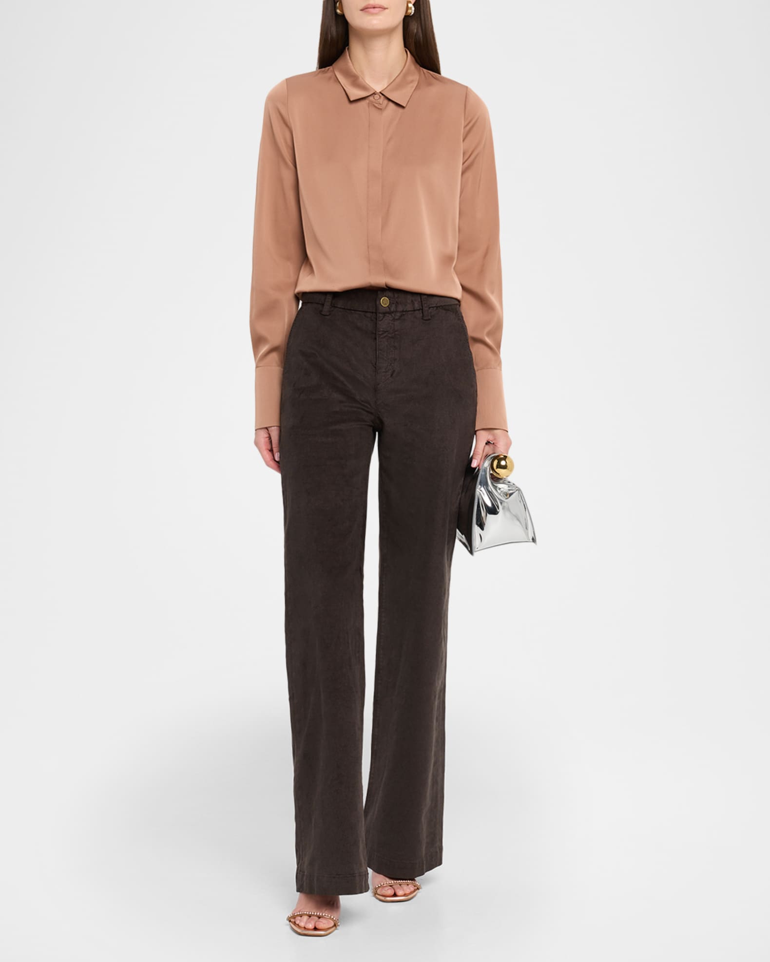 Kobi Halperin Hannah High-Rise Corduroy Pants | Neiman Marcus