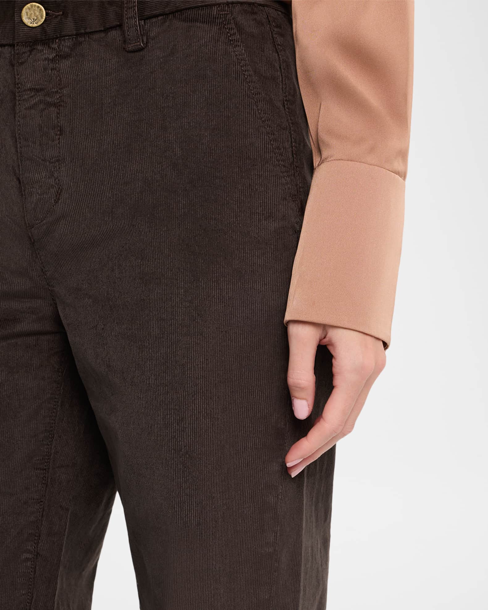 Kobi Halperin Hannah High-Rise Corduroy Pants | Neiman Marcus