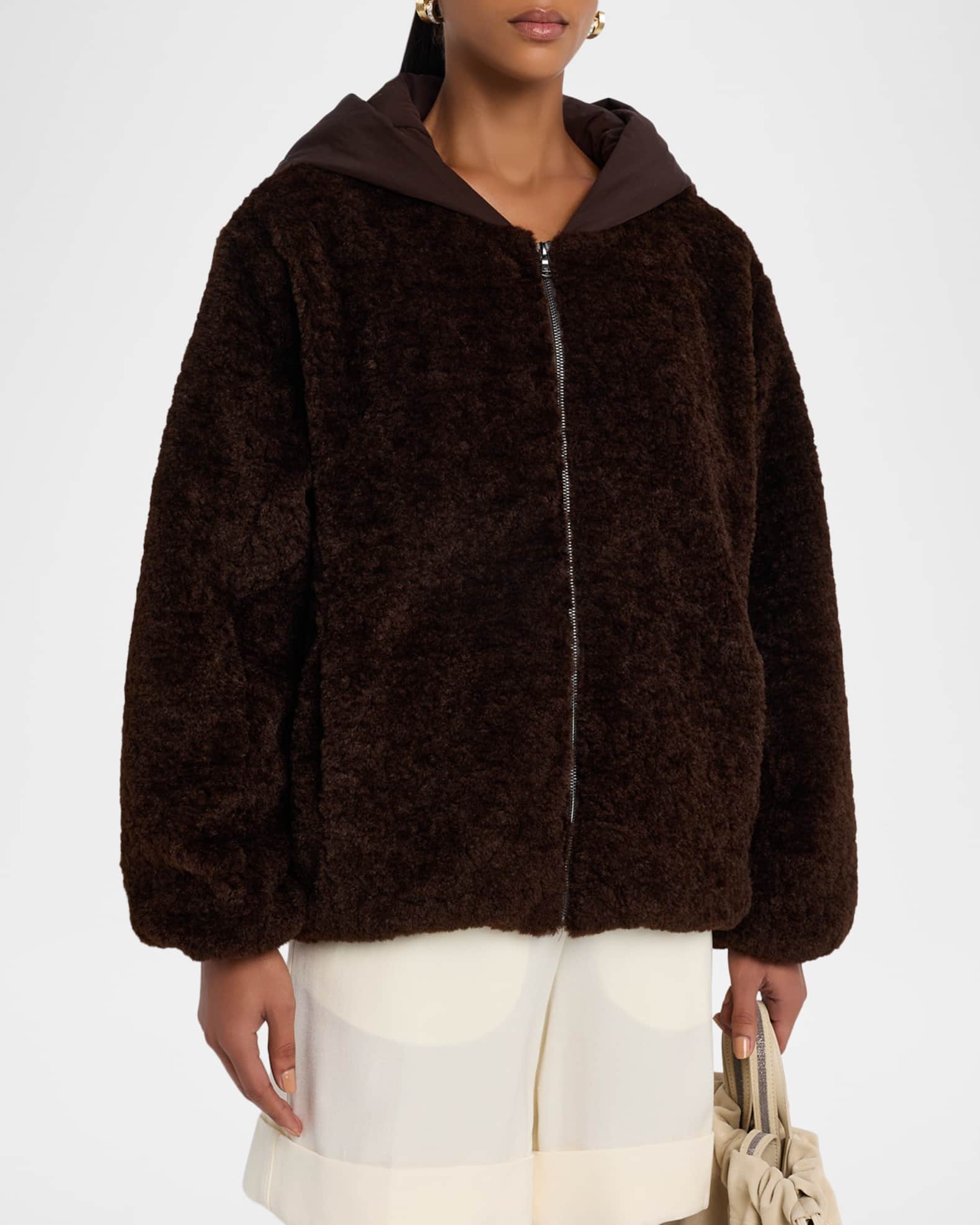 Kobi Halperin Ilyssa Hooded Faux Fur Jacket | Neiman Marcus
