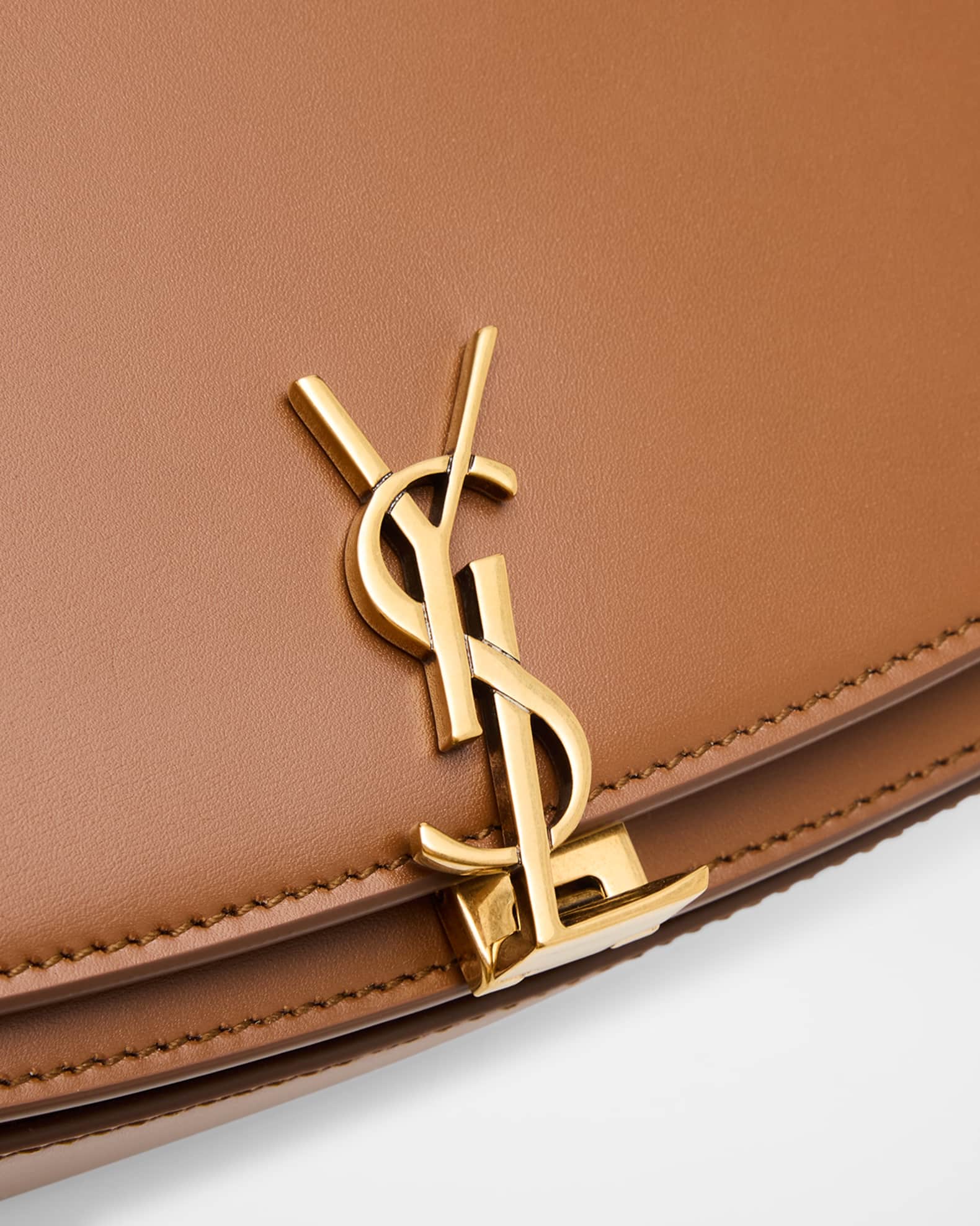 Saint Laurent Voltaire YSL Shoulder Bag in Leather | Neiman Marcus