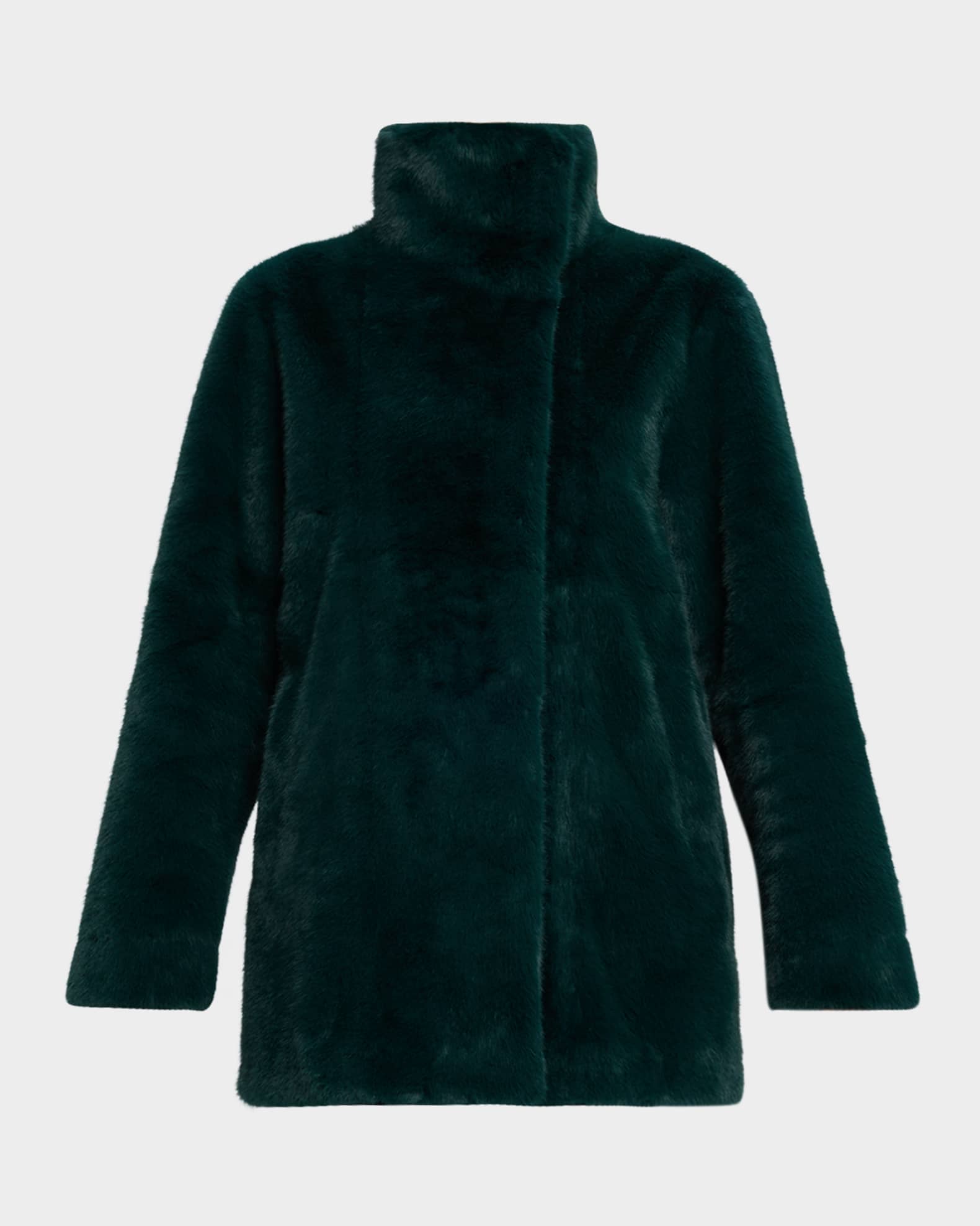 Kobi Halperin Jenny Stand-Collar Faux Fur Coat | Neiman Marcus
