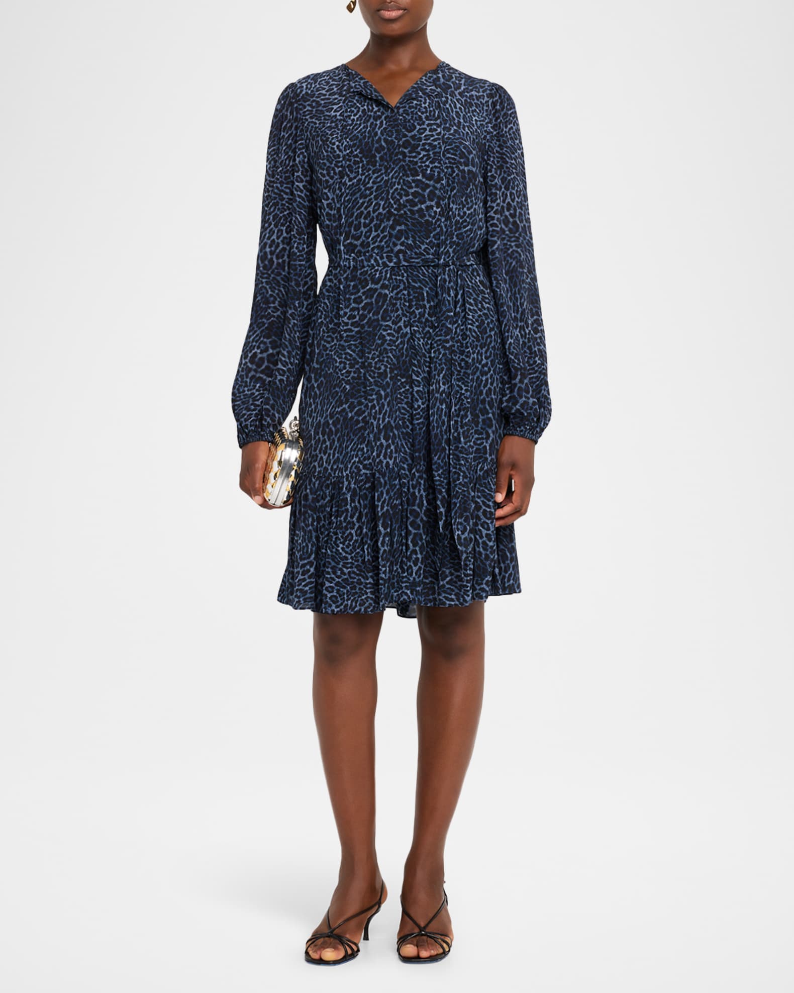 Kobi Halperin Cheryl Leopard-Print Viscose Midi Dress | Neiman Marcus