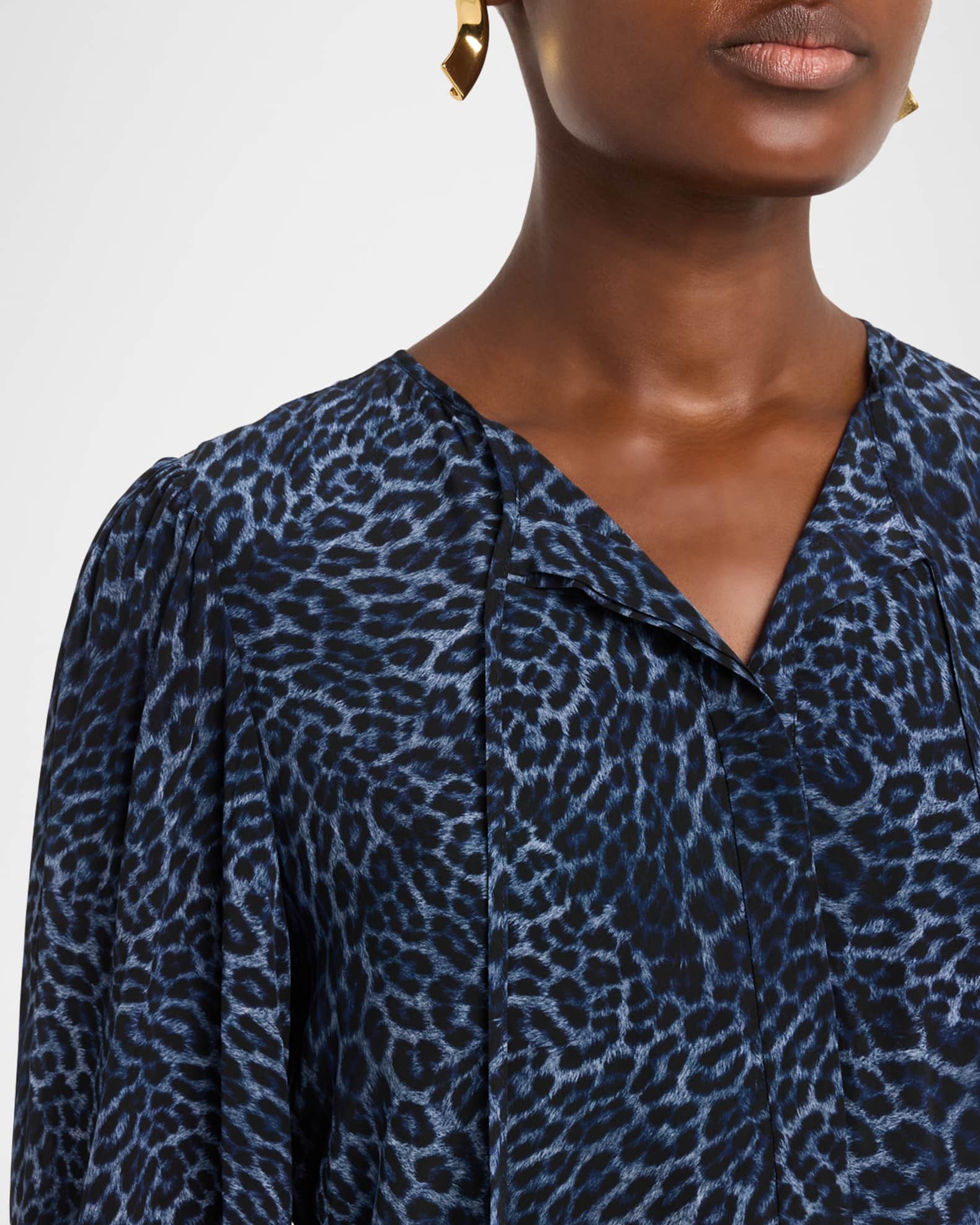 Kobi Halperin Cheryl Leopard-Print Viscose Midi Dress | Neiman Marcus