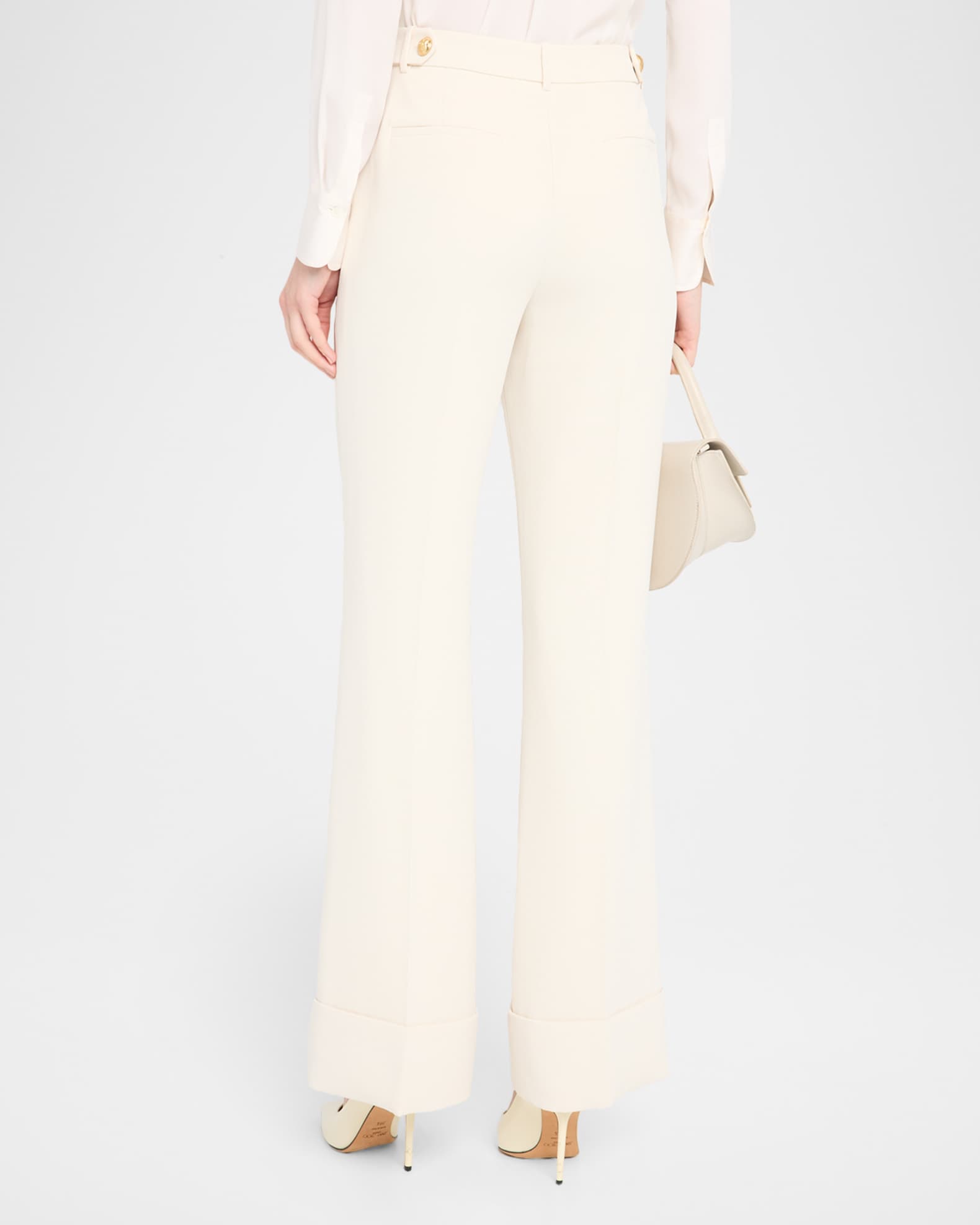 Kobi Halperin Emily Mid-Rise Flare-Leg Pants | Neiman Marcus