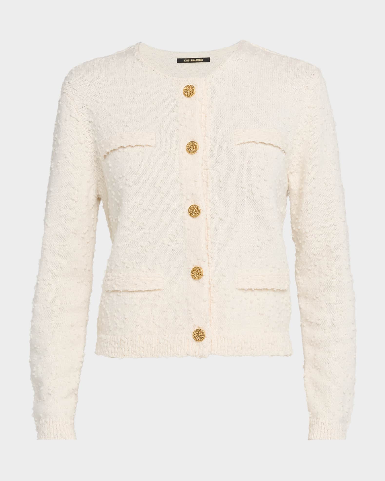 Kobi Halperin Richie Dotted Wool Knit Sweater | Neiman Marcus