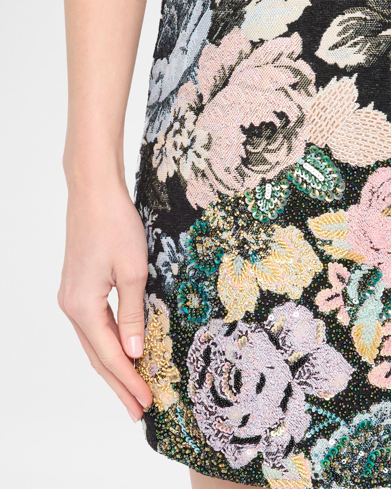 Kobi Halperin Ana Beaded Floral Jacquard Mini Skirt | Neiman Marcus