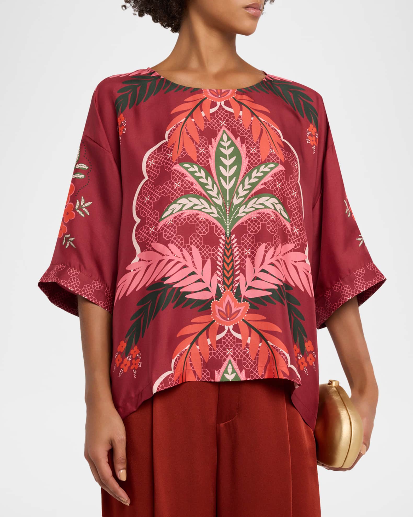 Johnny Was Arden Oversized Blouse | Neiman Marcus