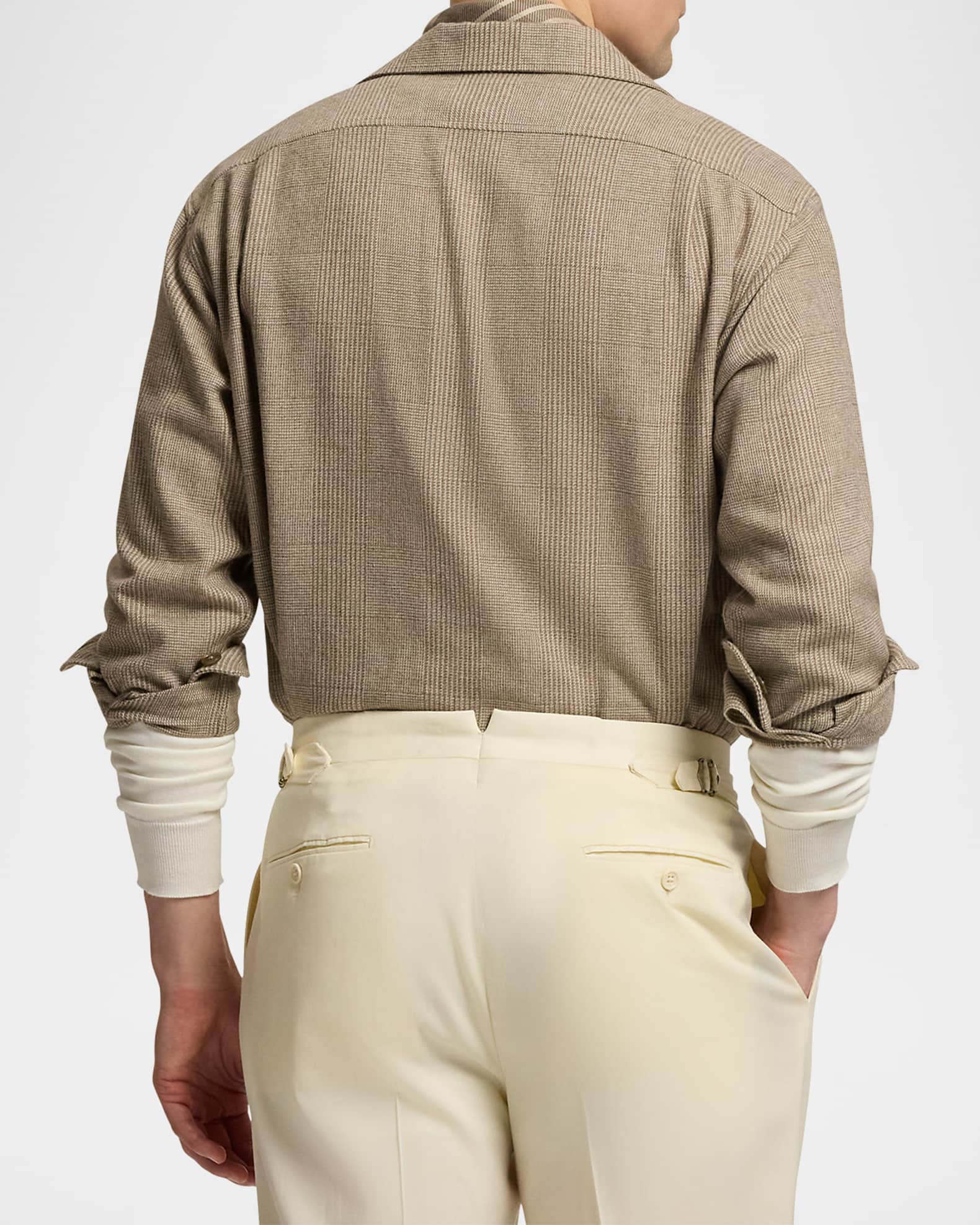 Ralph Lauren Purple Label Men's Colton Tonal Check Double-Pocket Sport ...