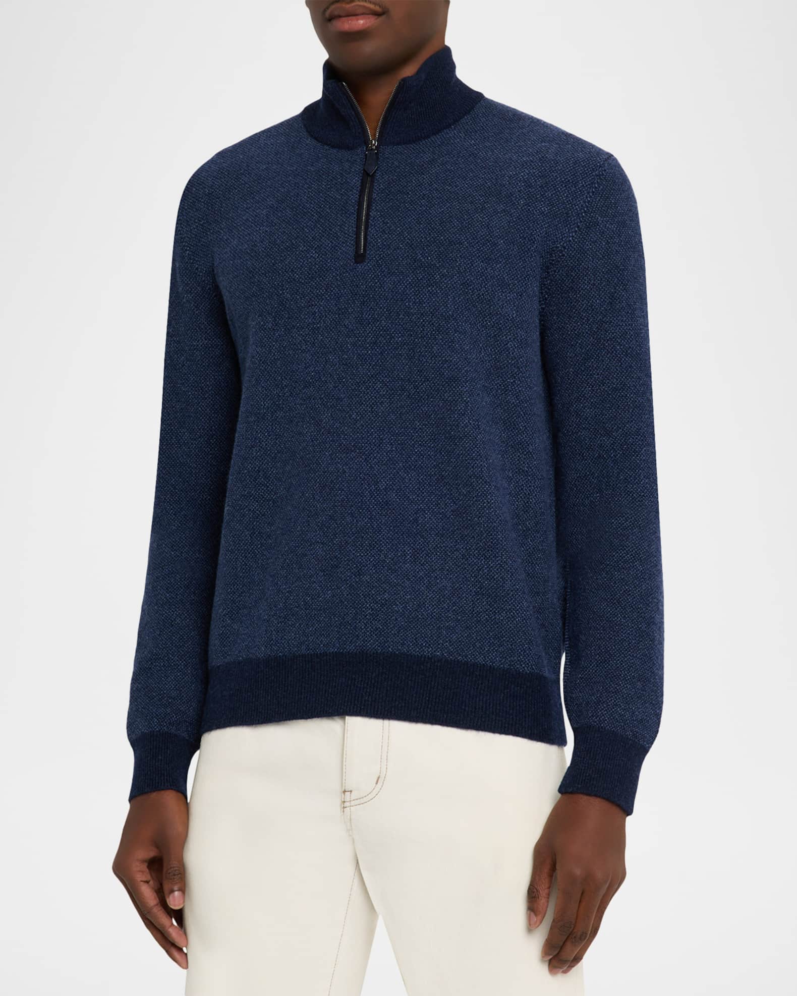 Ralph Lauren Purple Label Men's Cashmere Half-Zip Sweater | Neiman Marcus