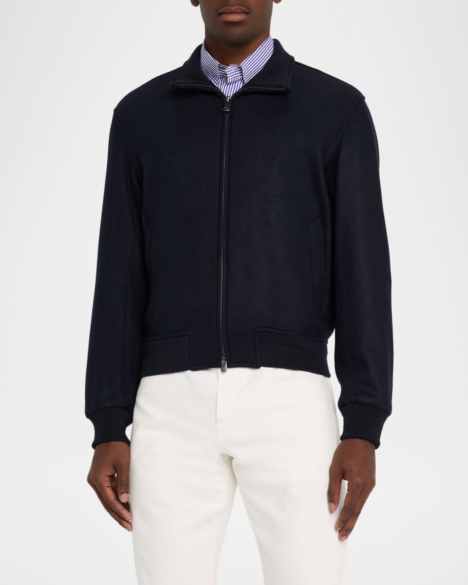 Ralph Lauren Purple Label Men's Double-Face Cashmere Full-Zip Jacket ...