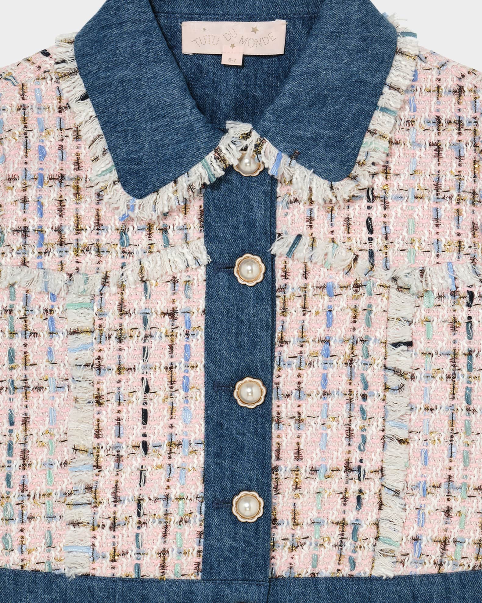 Tutu Du Monde Girl's Texas Tweed Jacket, Size 3T-11 | Neiman Marcus