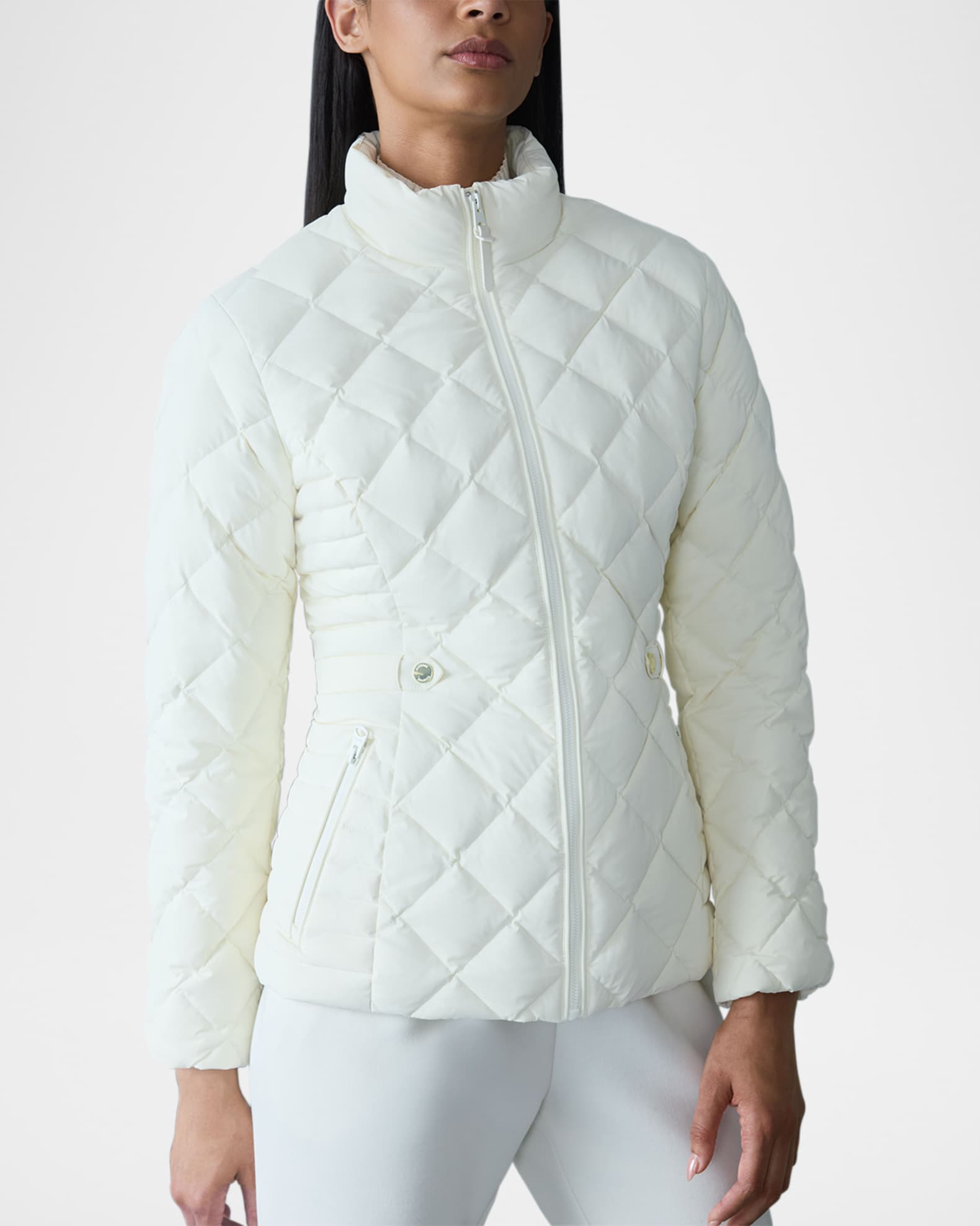 Mackage Vik Diamond-Quilted Short Down Jacket | Neiman Marcus