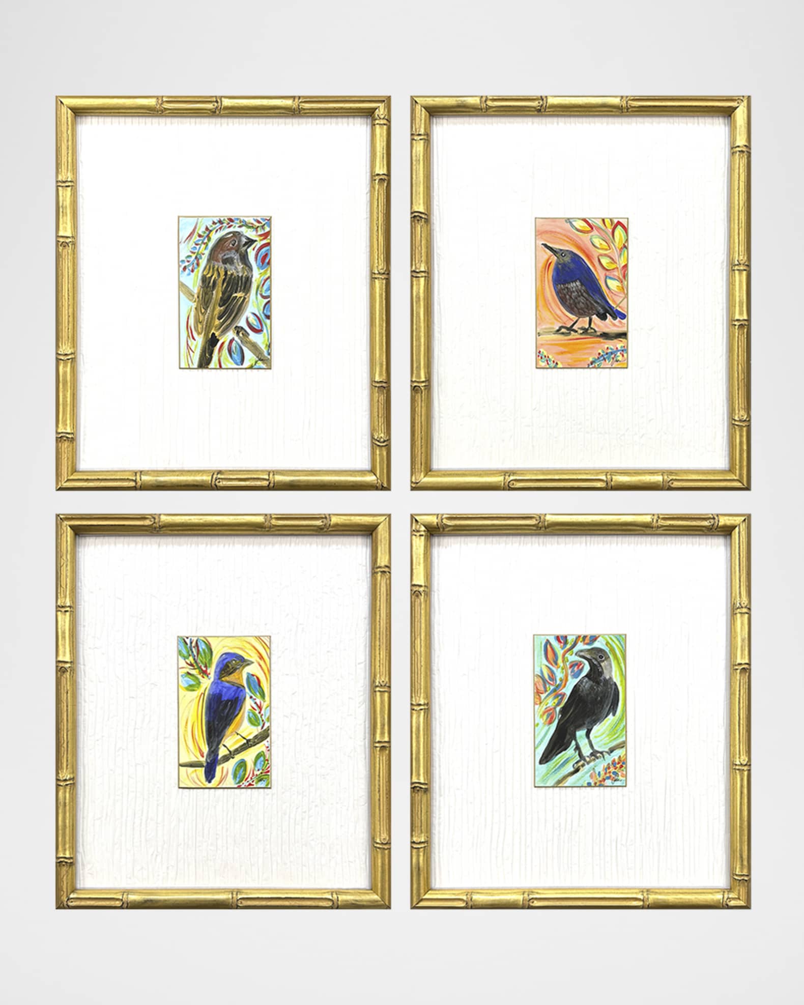 Paragon Decors "Sassy Birds" Framed Giclees by Susan Adamson-Ray, Set ...