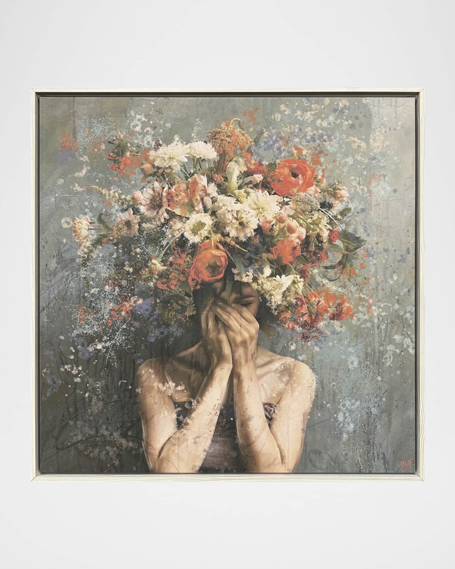 Paragon Decors "Flower Face" Framed Giclee by Marta Wiley | Neiman Marcus