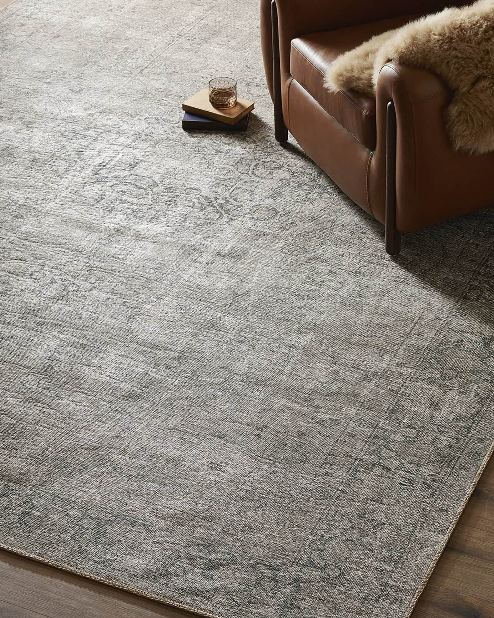 Morelli Power Loomed Blue Rugs | Neiman Marcus