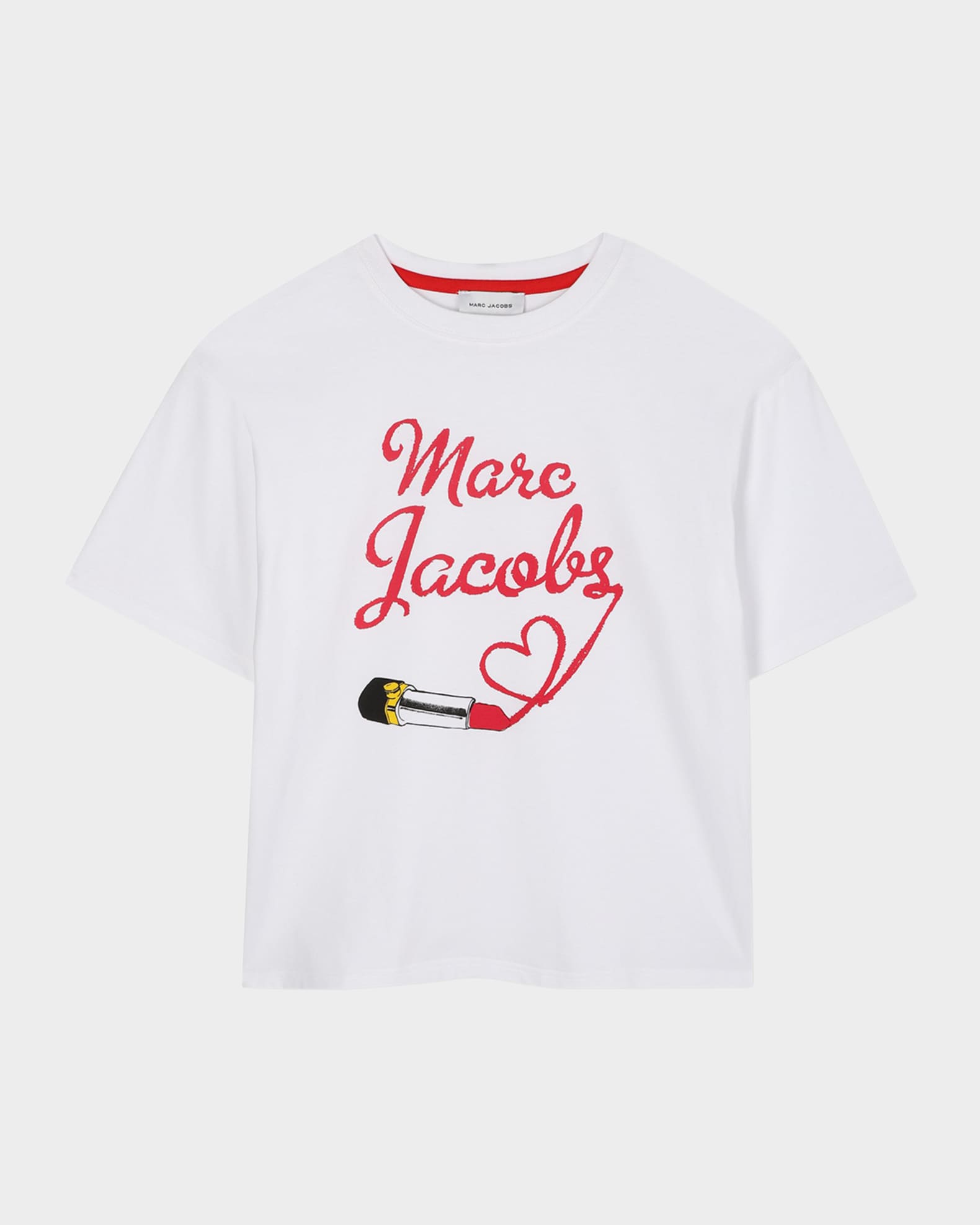 Girl's Short-Sleeve Logo Lipstick T-Shirt | Neiman Marcus