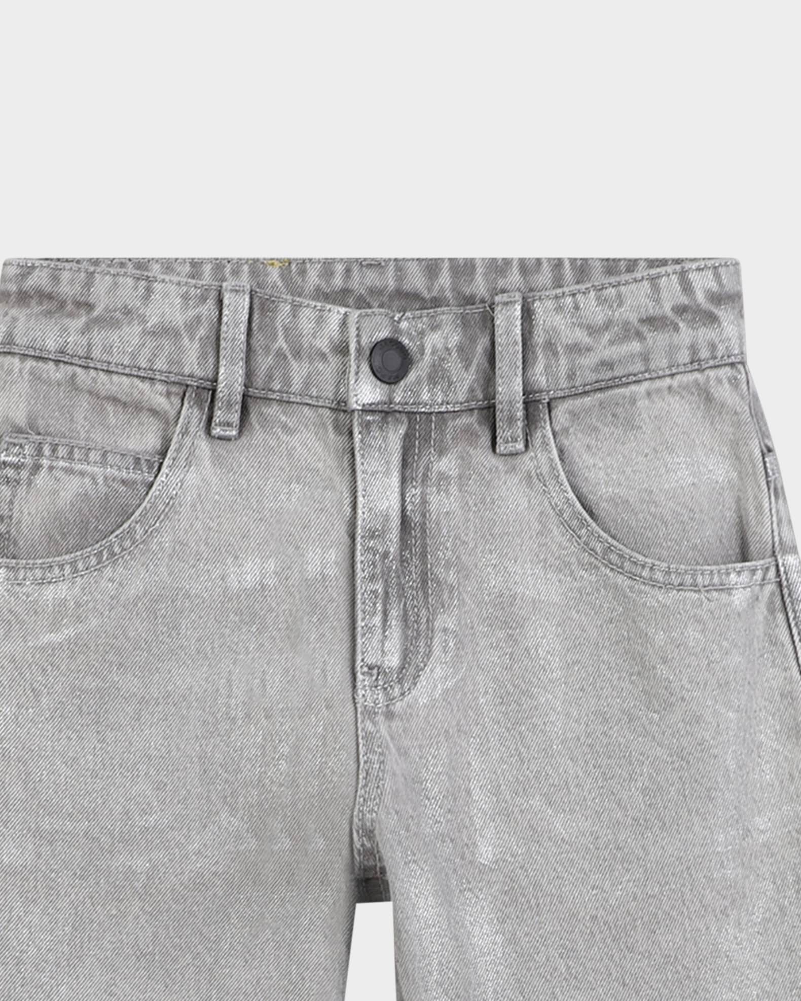 Marc Jacobs Girl's Silver Overwash Straight-Leg Denim Jeans, Size 4-6 ...