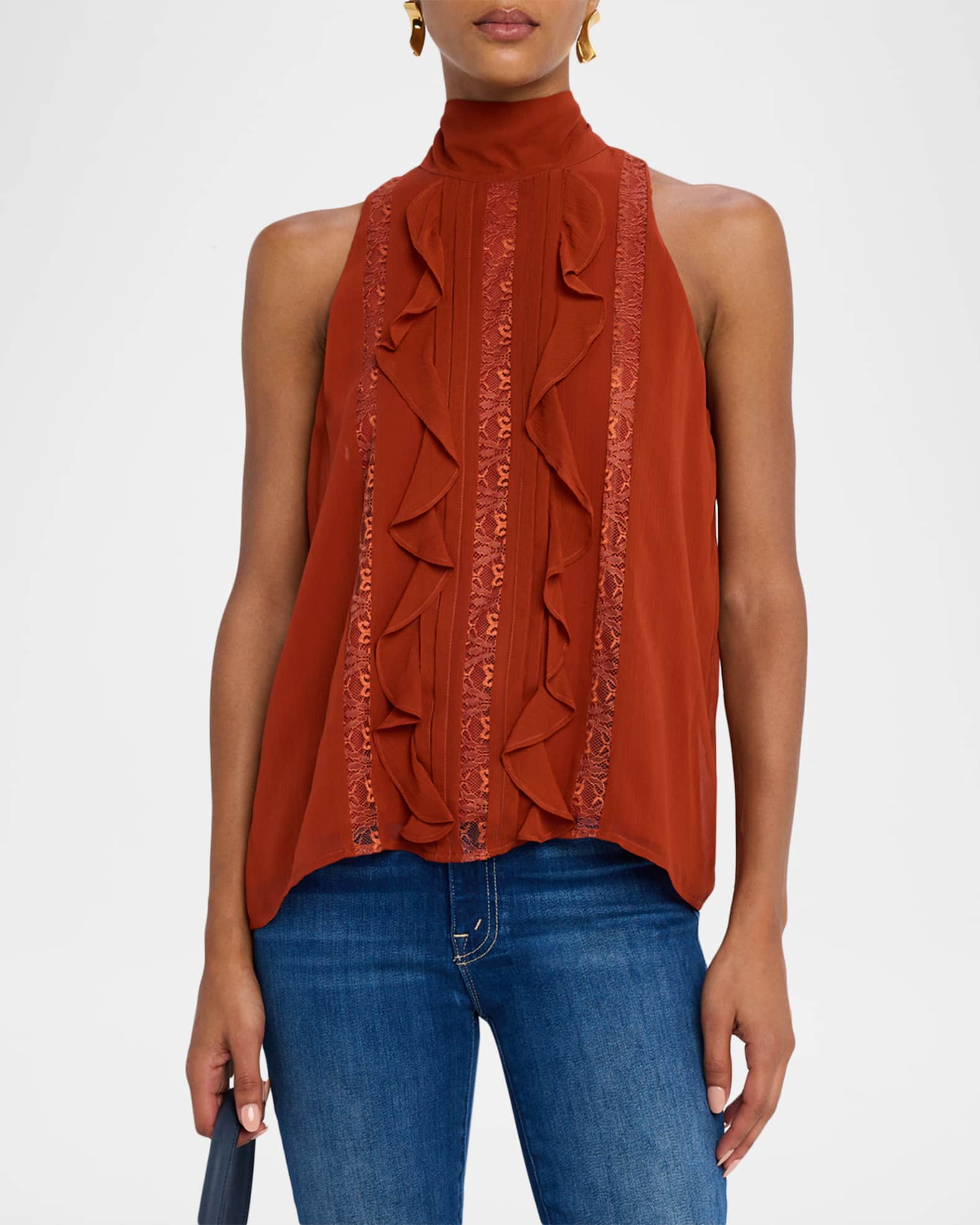 Ramy Brook Christine Halter Blouse | Neiman Marcus