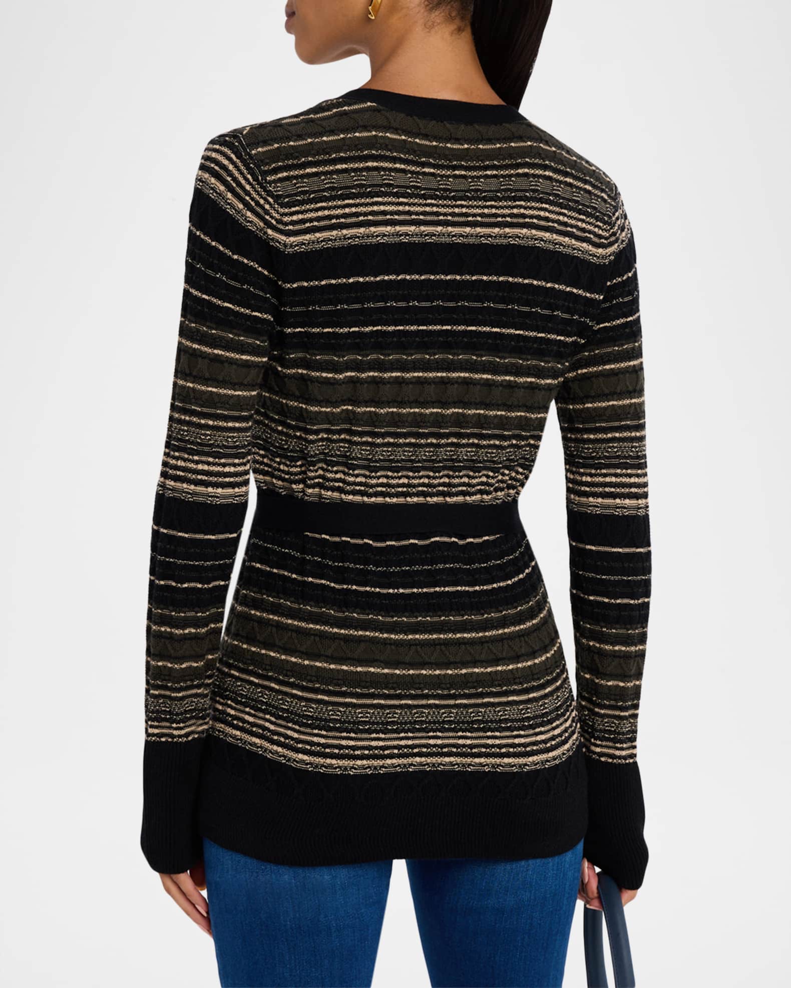 Ramy Brook Michelle Belted V-Neck Cardigan | Neiman Marcus