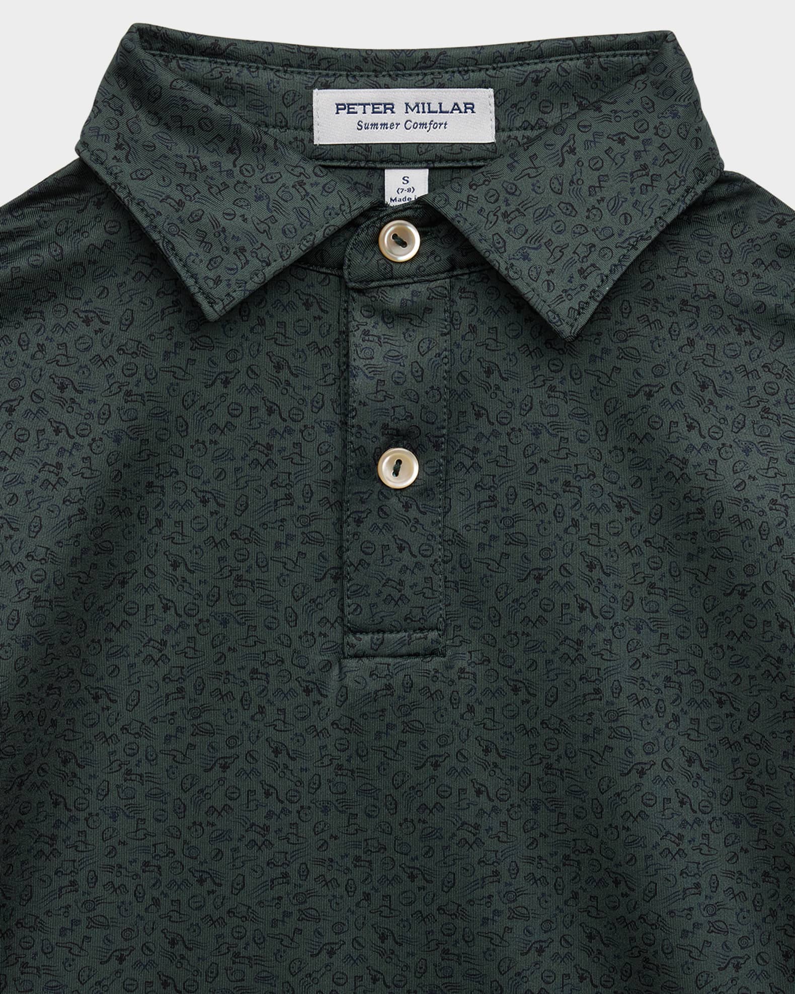 Peter Millar Boy's No Slow Play Youth Performance Jersey Polo, Size XS ...