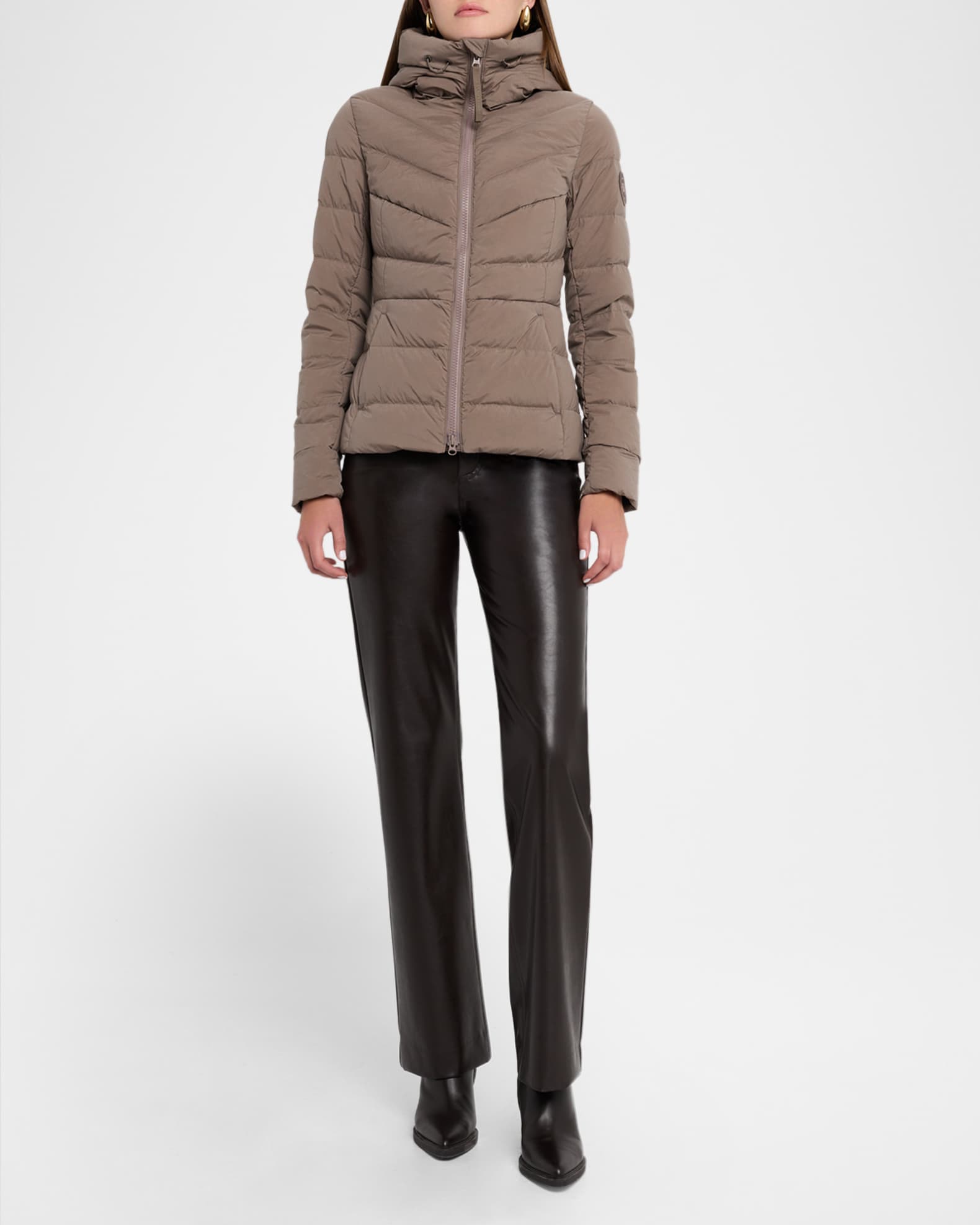 Canada Goose Clair Hooded Down Puffer Jacket | Neiman Marcus