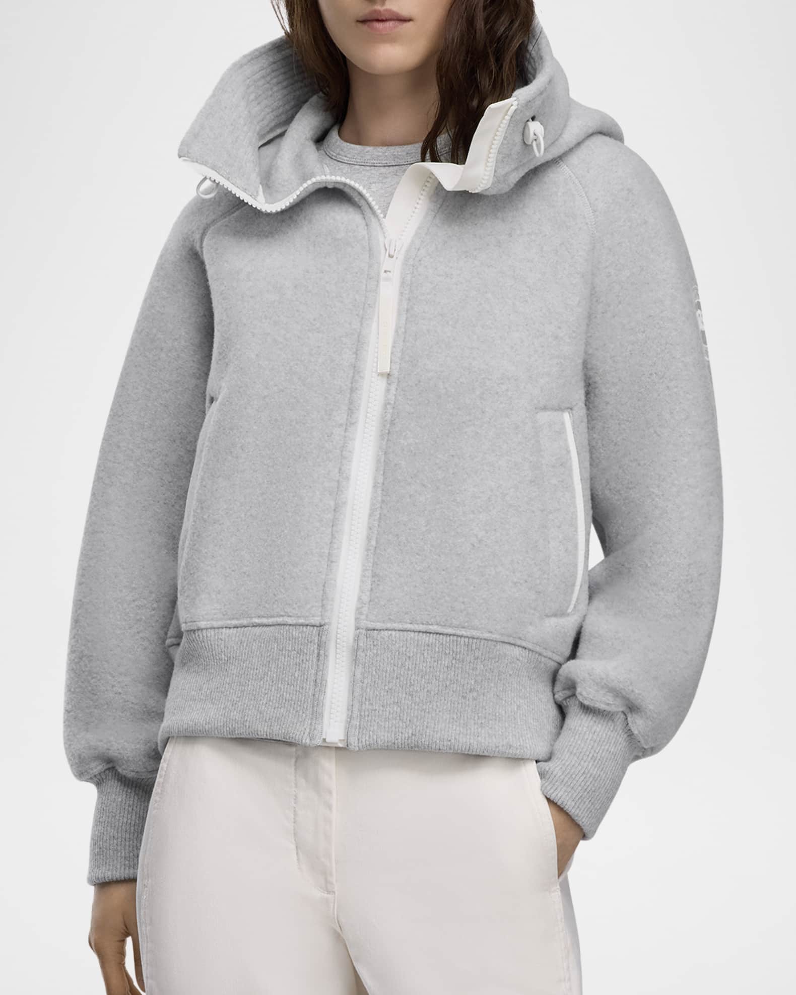 Canada Goose Chilliwack Hooded Fleece Bomber Jacket | Neiman Marcus