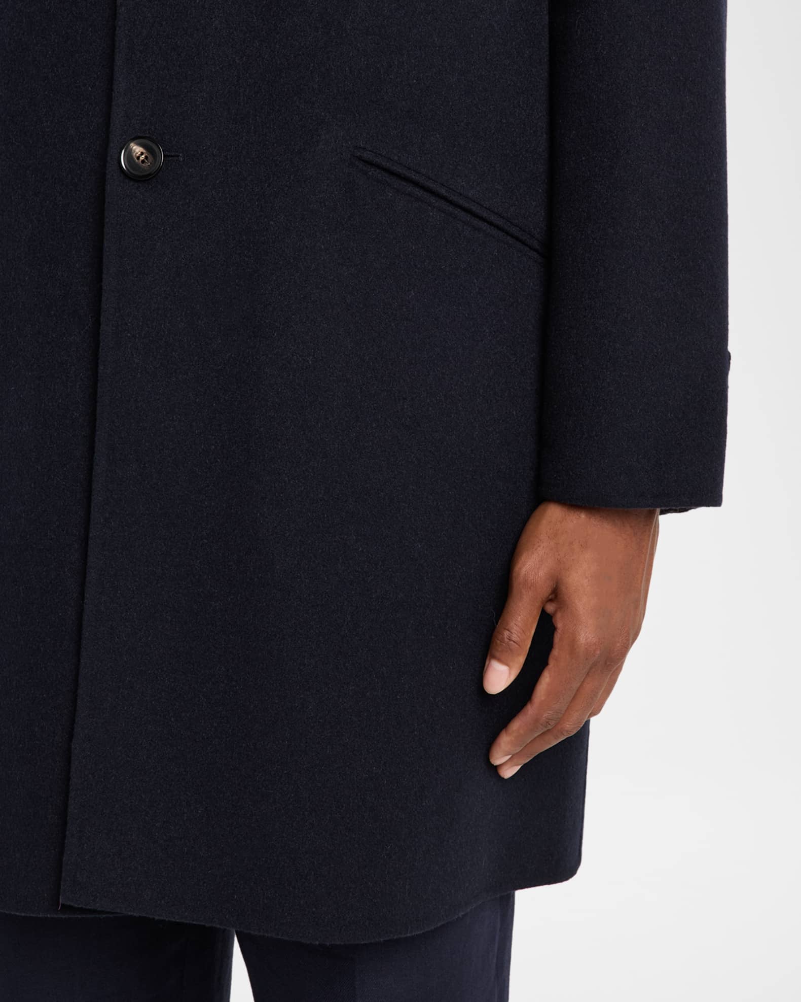 Loro Piana Men's Javier Double Knit Cashmere Rain Overcoat | Neiman Marcus