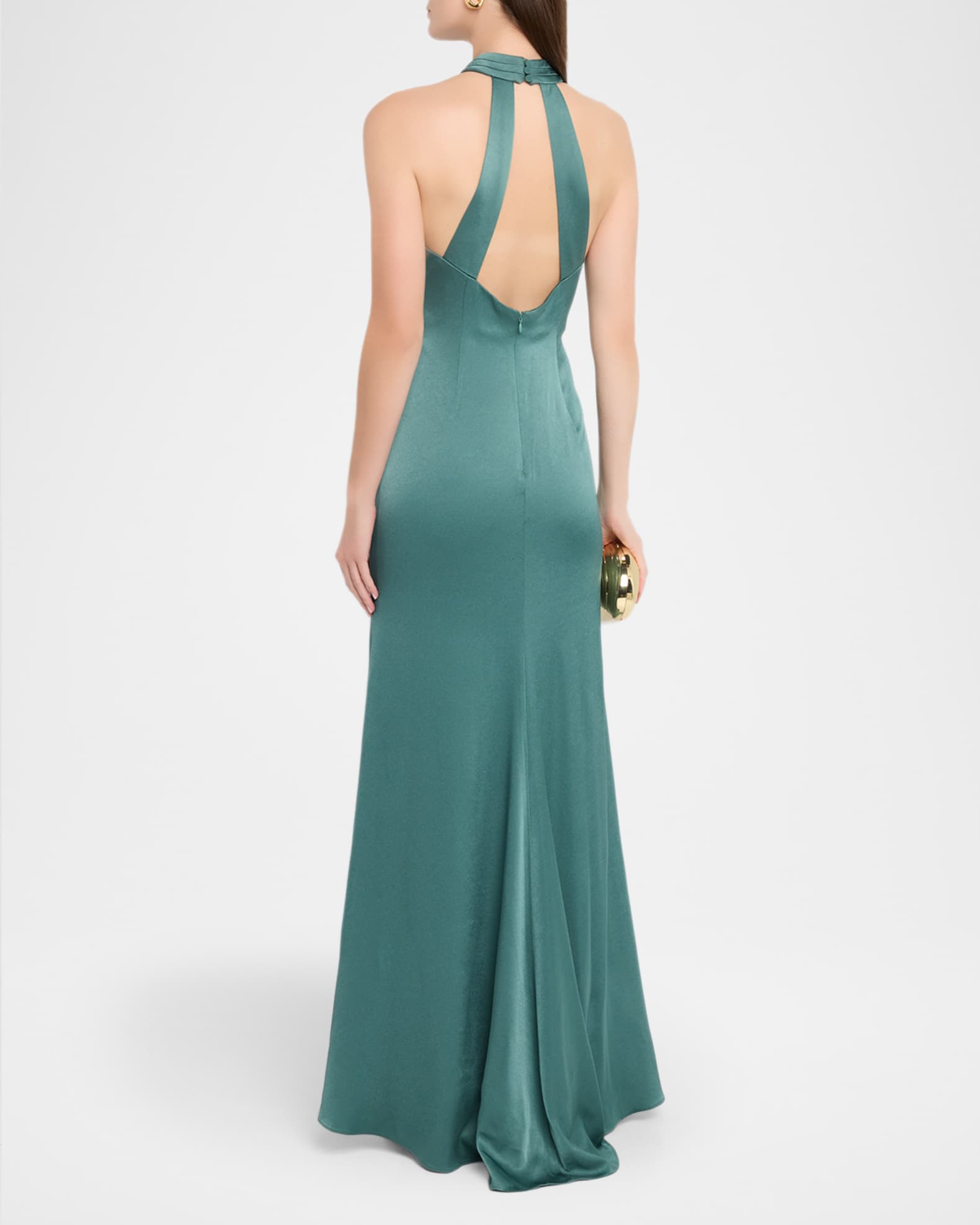 Ungaro Wilde Twist-Front Halter Maxi Dress | Neiman Marcus