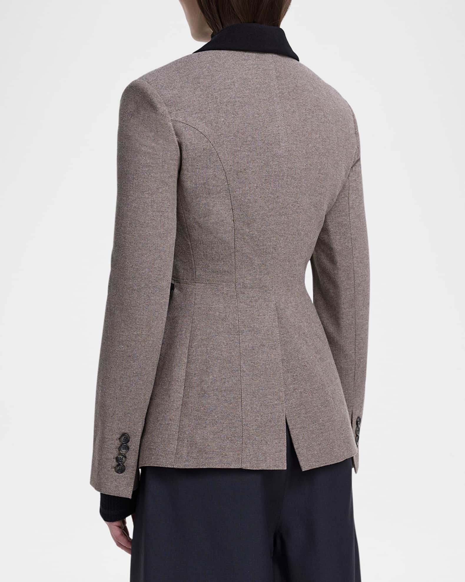 Smythe Blocked Seamed Blazer | Neiman Marcus