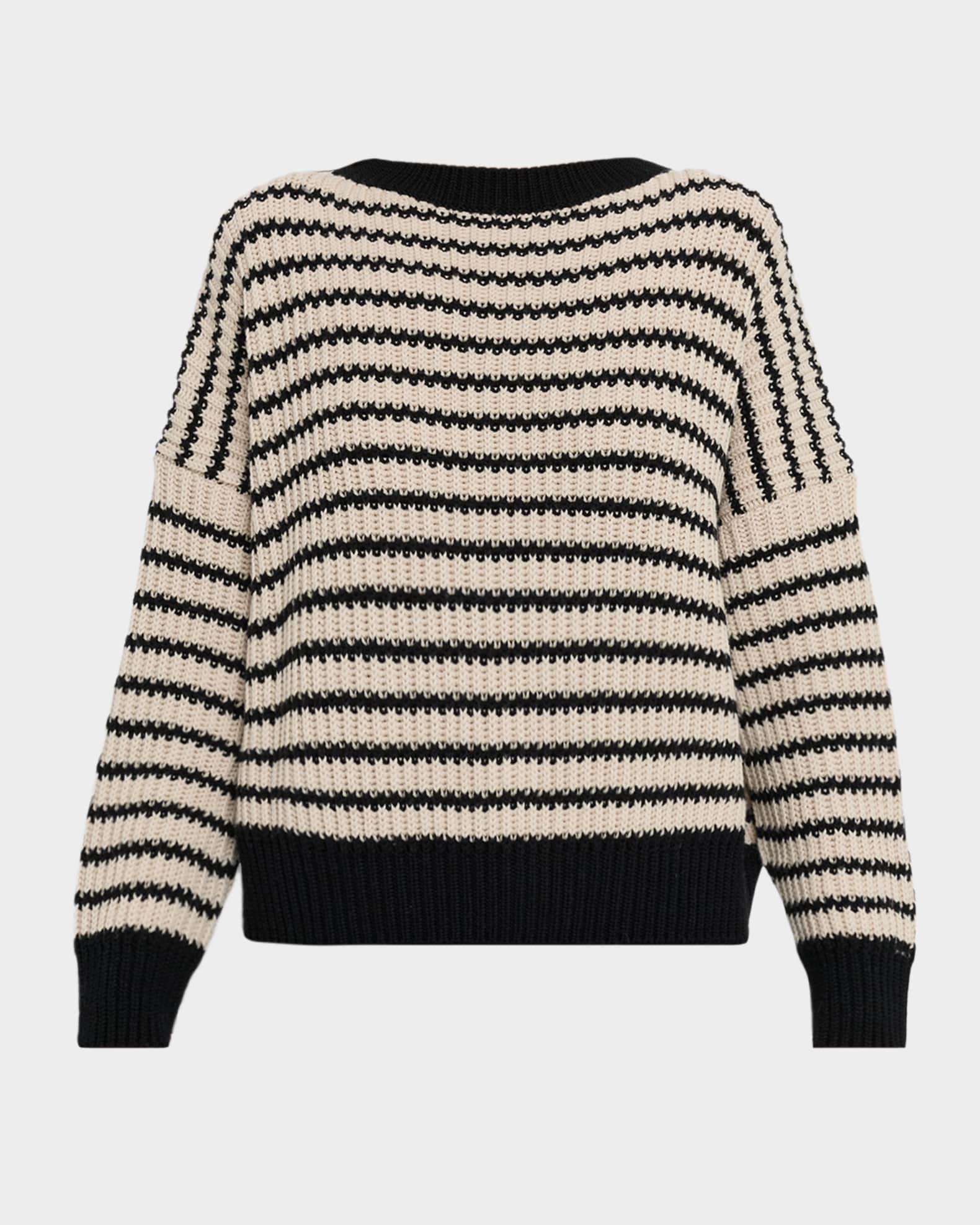 Weekend Max Mara Ezor Fisherman's Rib Crewneck Sweater | Neiman Marcus