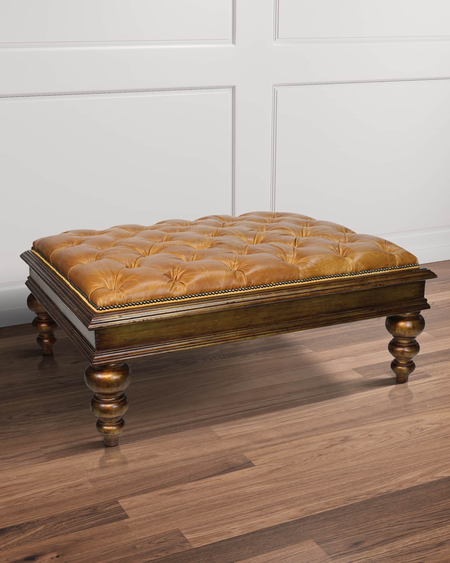 Peninsula Home Collection Hamptons Tufted Cocktail Ottoman | Neiman Marcus