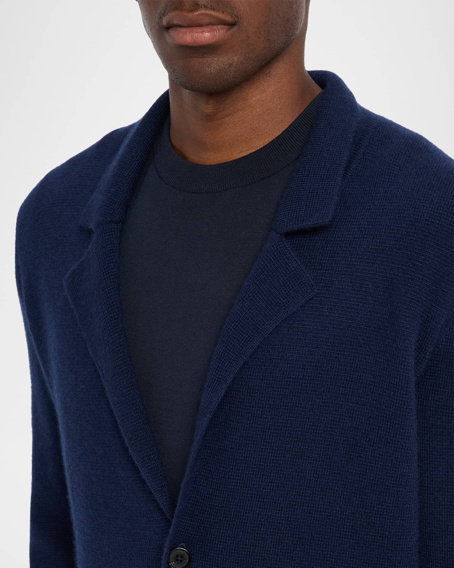 Neiman Marcus Men's Worsted Cashmere Knit Patch-Pocket Blazer | Neiman ...