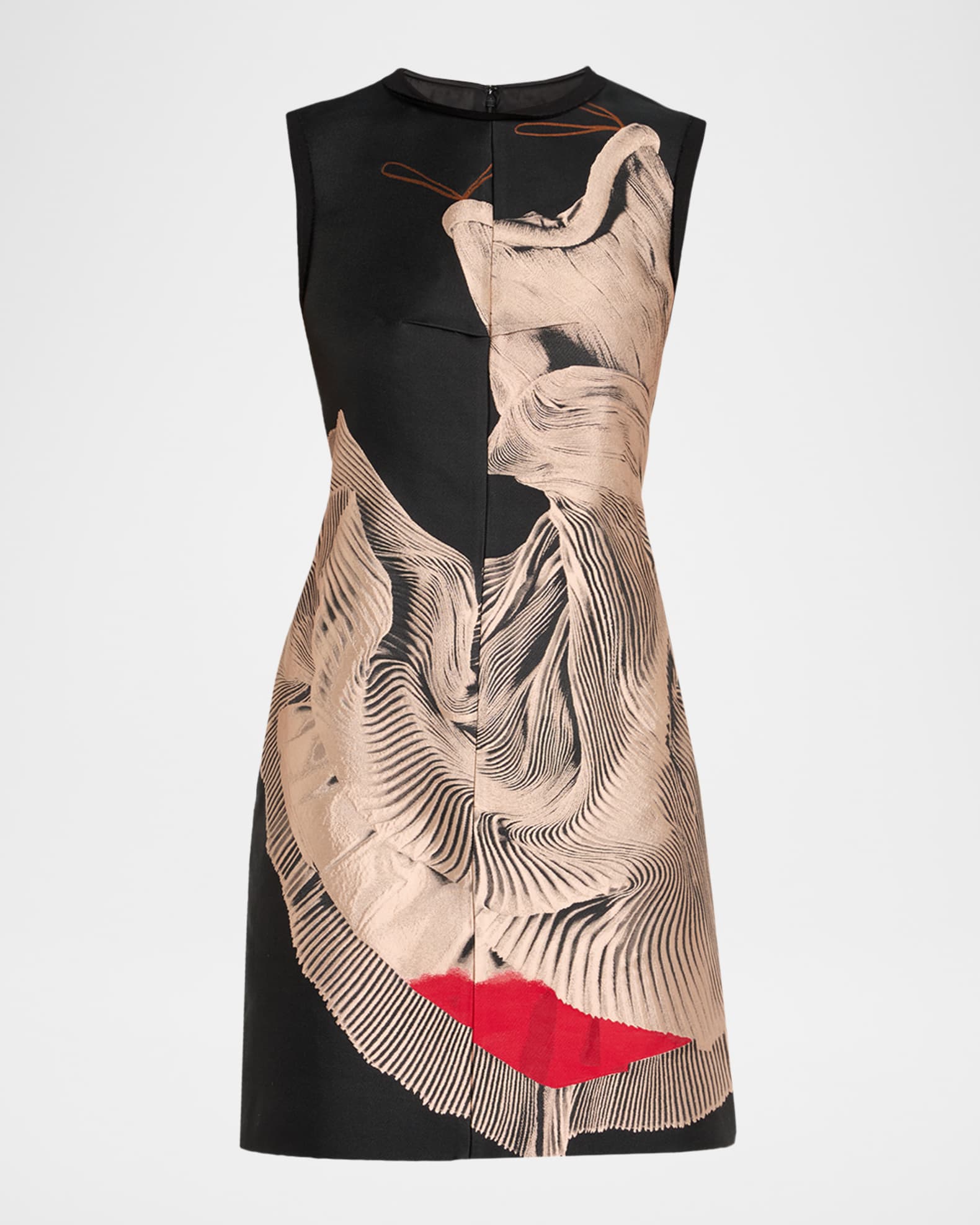 Jason Wu Collection Dancing Pleat Jacquard Sleeveless Mini Dress ...